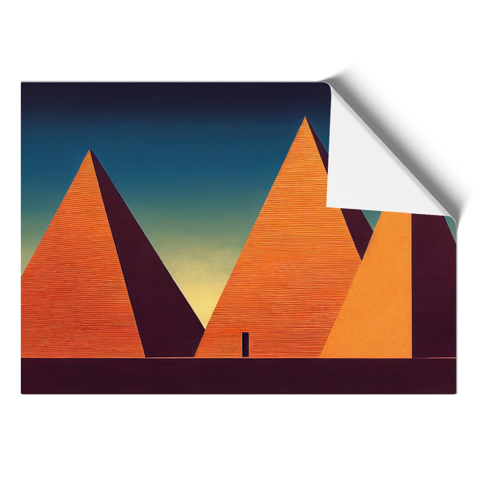 Attractive Pyramids Wall Art Print Framed Canvas Picture Poster Decor ...
