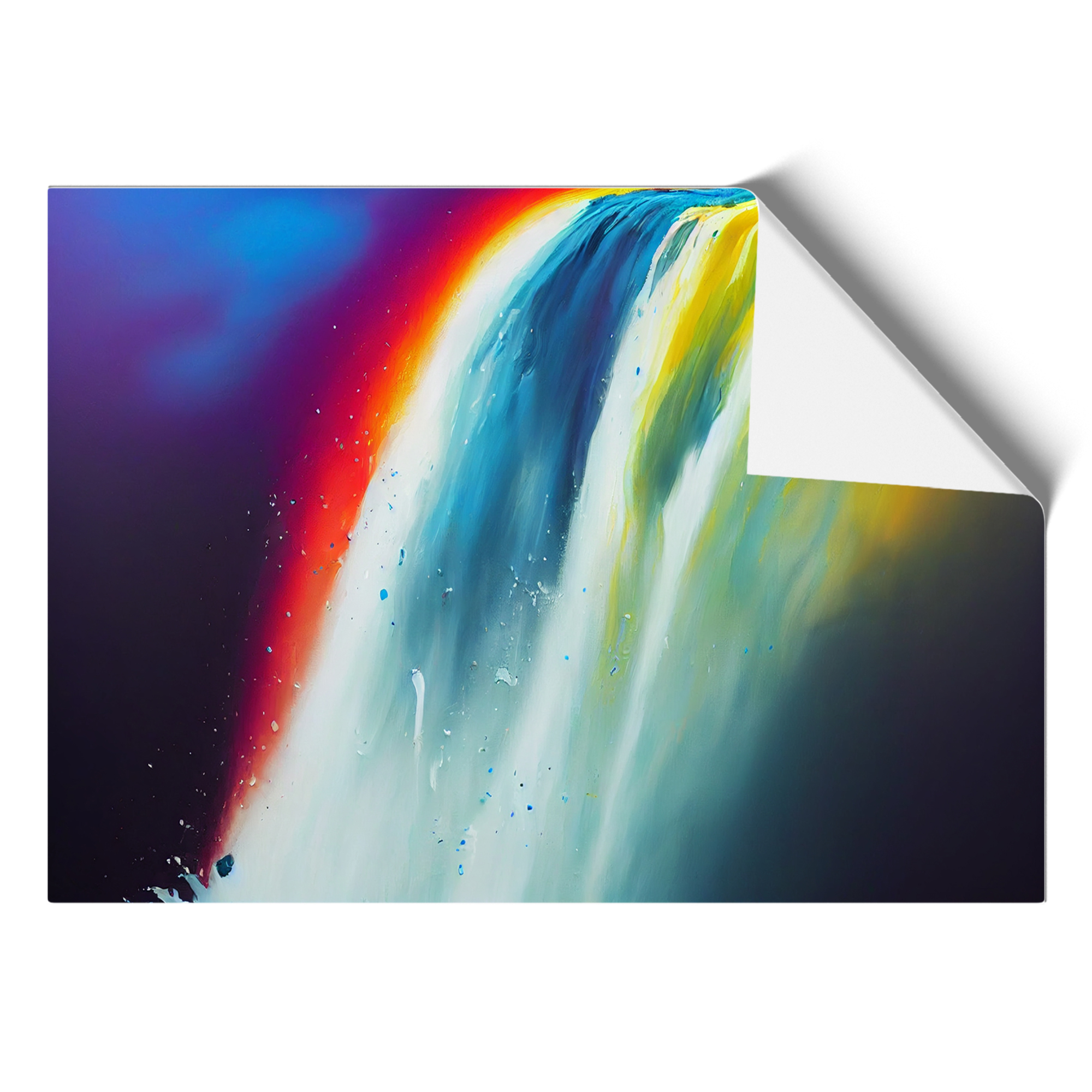 Dripping Paint Waterfall Vol.2 Framed Canvas Wall Art Print Poster ...