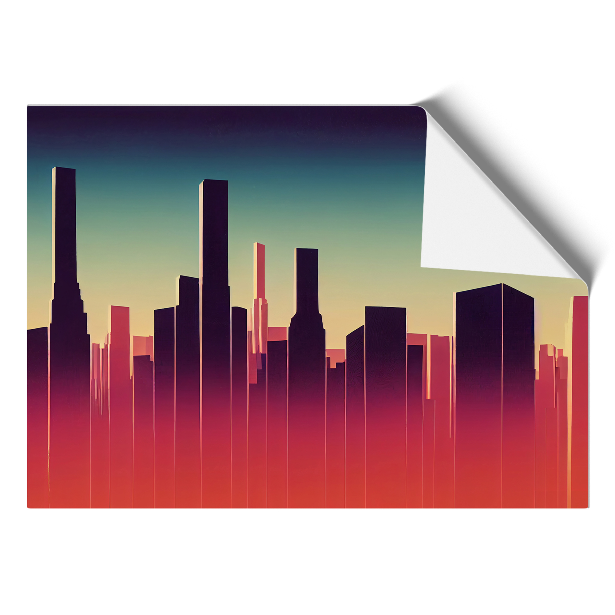 Fancy City Skyline Architecture Wall Art Print Framed Canvas Picture ...