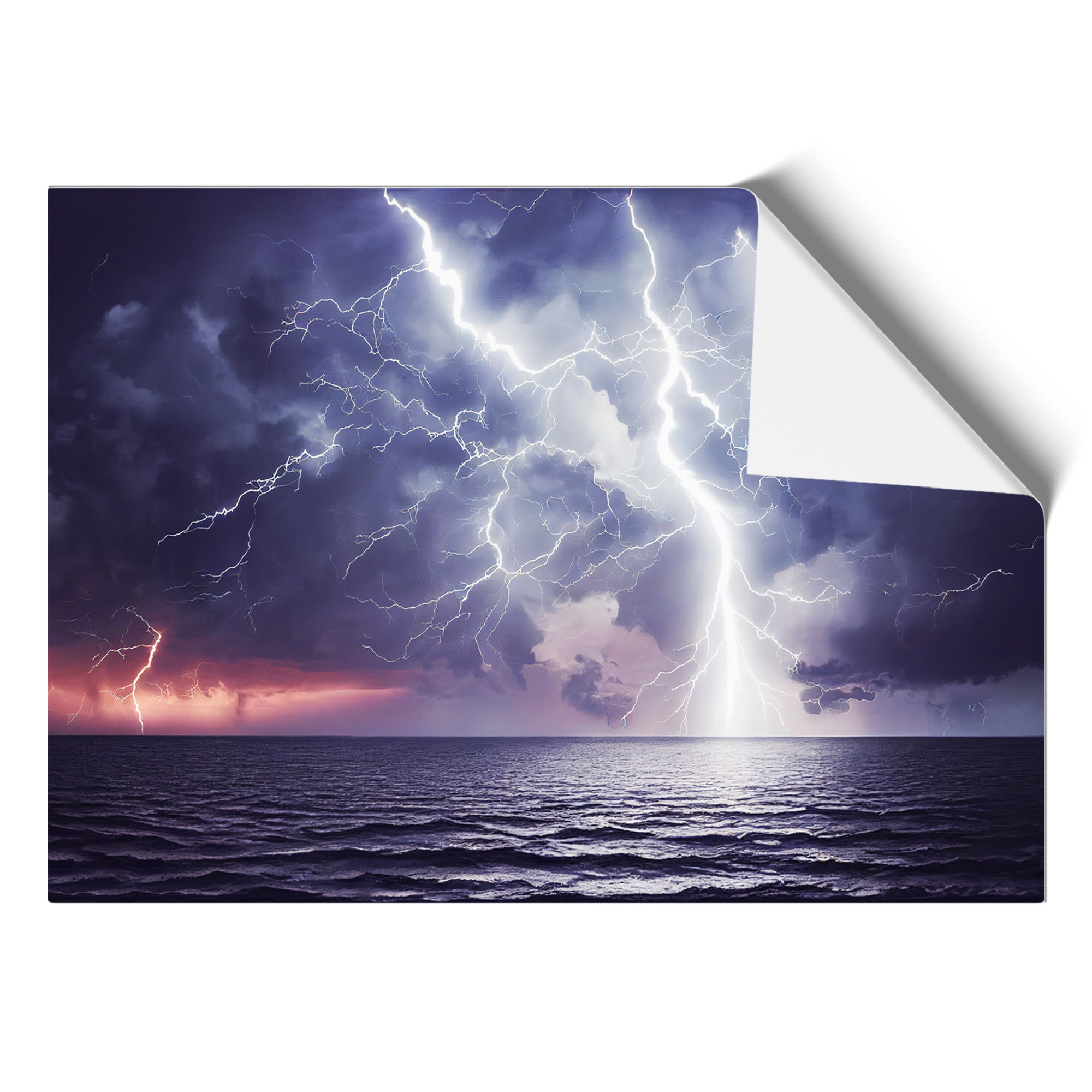 Hopeful Lightning Storm Framed Wall Art Print Home Decor Ready to Hang ...