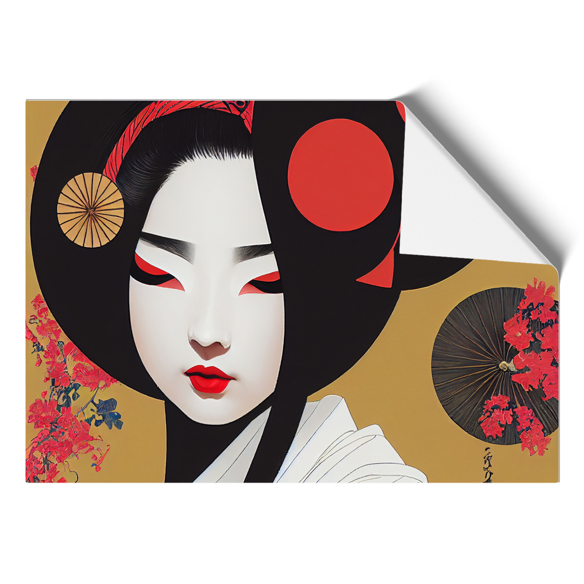 Inspiring Geisha Framed Canvas Wall Art Print Poster Picture, Home ...