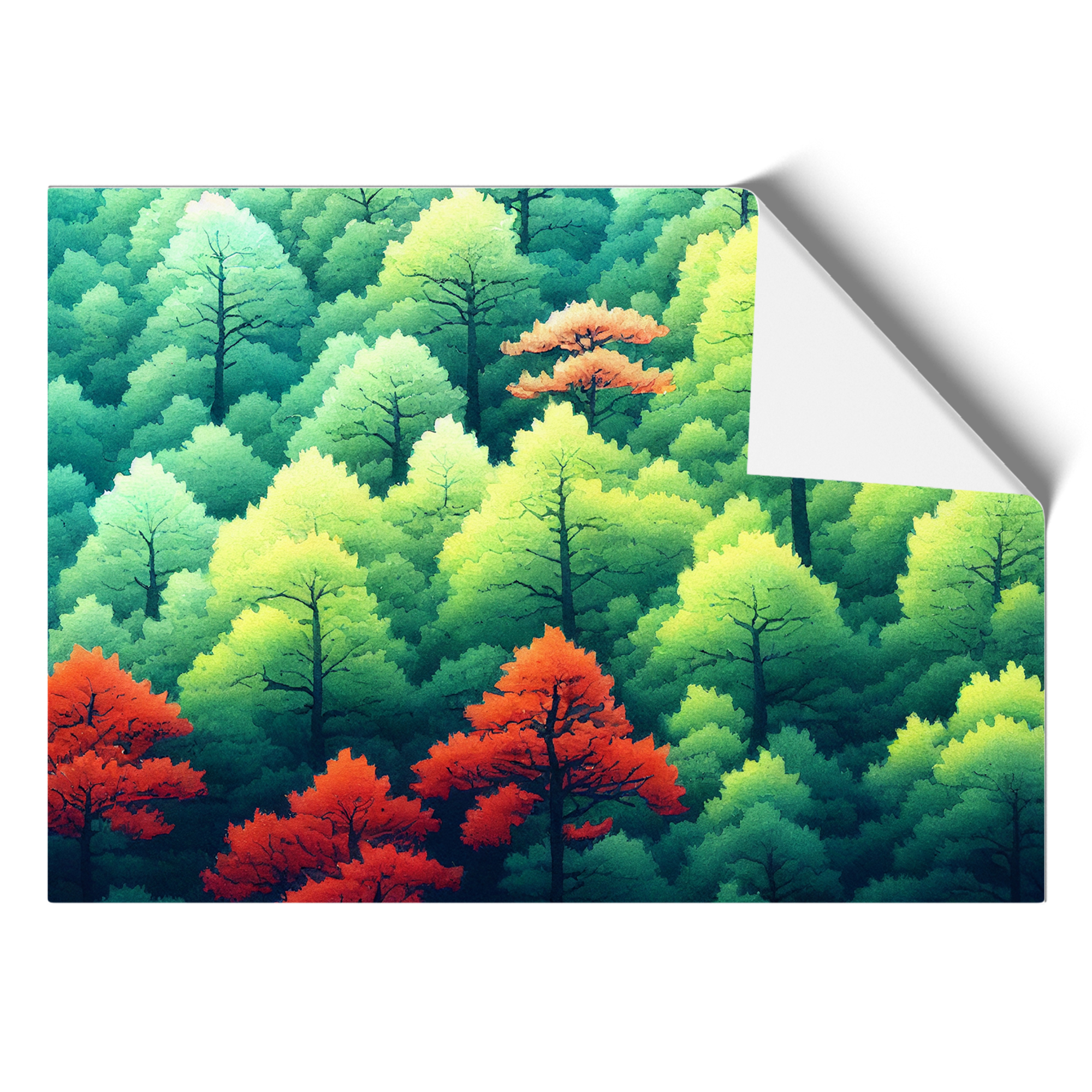 Japanese Forest Trees Framed Wall Art Print Large Picture Ready to Hang ...