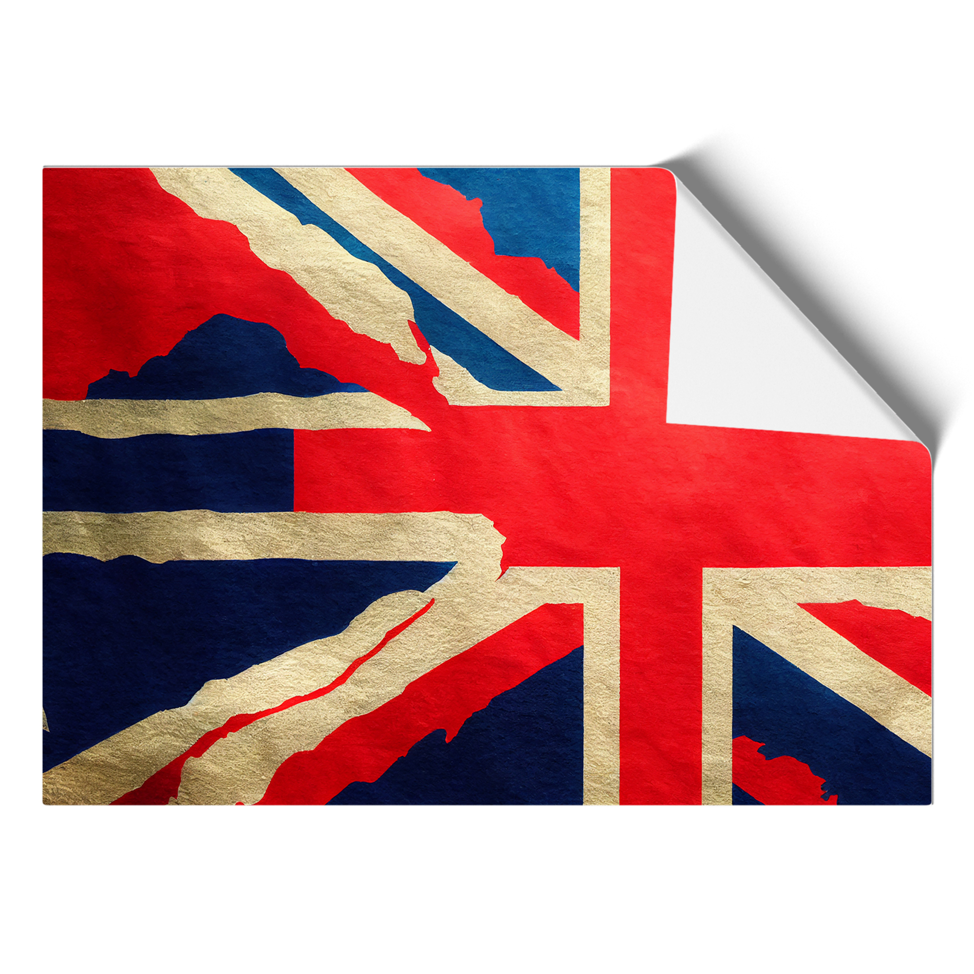 Modern Union Jack Flag Vol.1 Wall Art Print Framed Canvas Picture ...