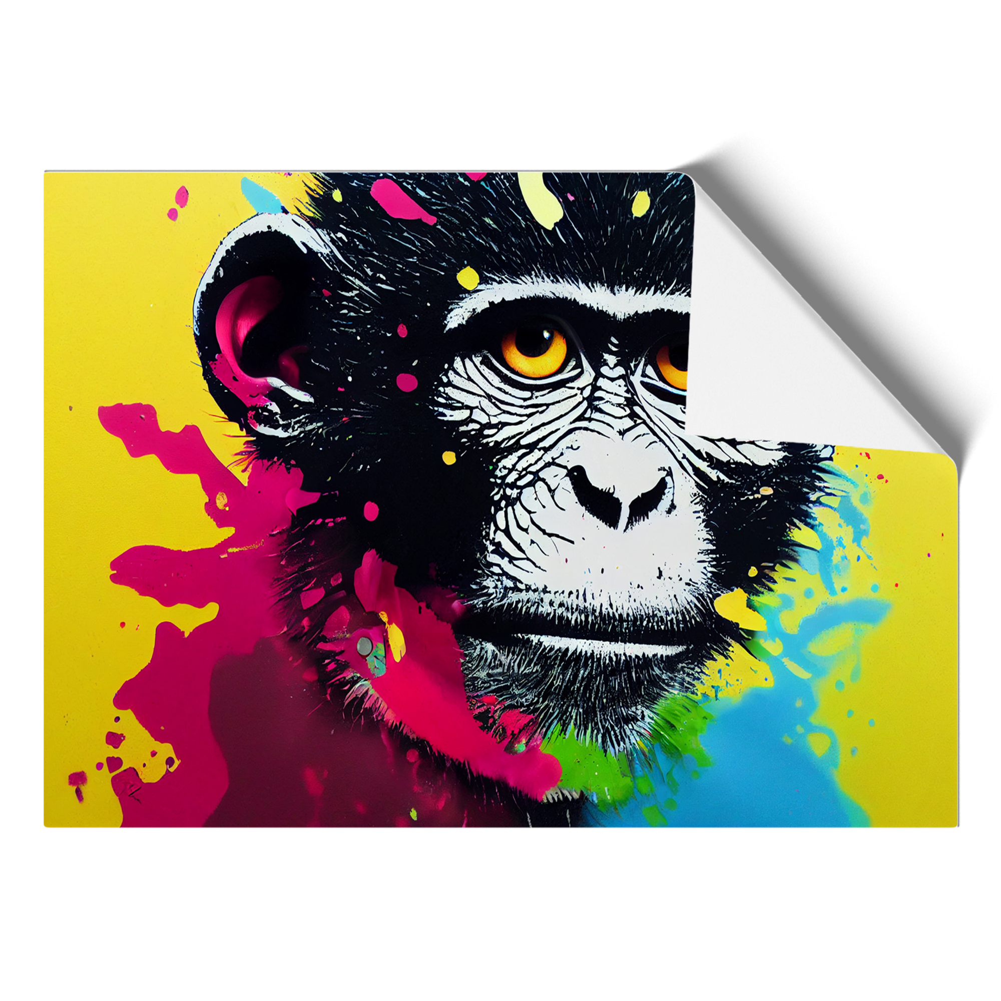 Monkey Splash Vol.1 Abstract Wall Art Print Framed Canvas Picture ...