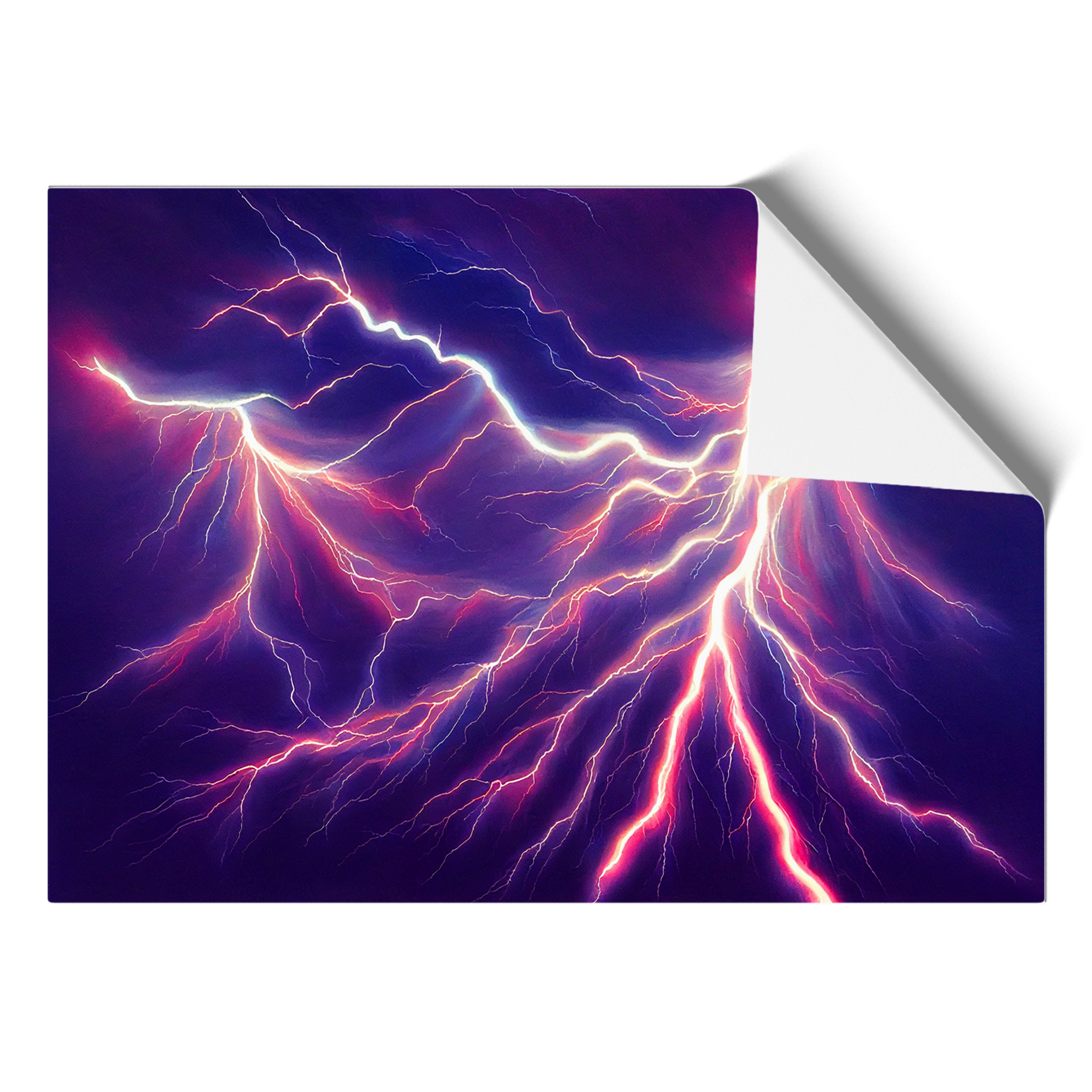 Painted Lightning Storm Vol.1 Framed Canvas Wall Art Print Poster ...