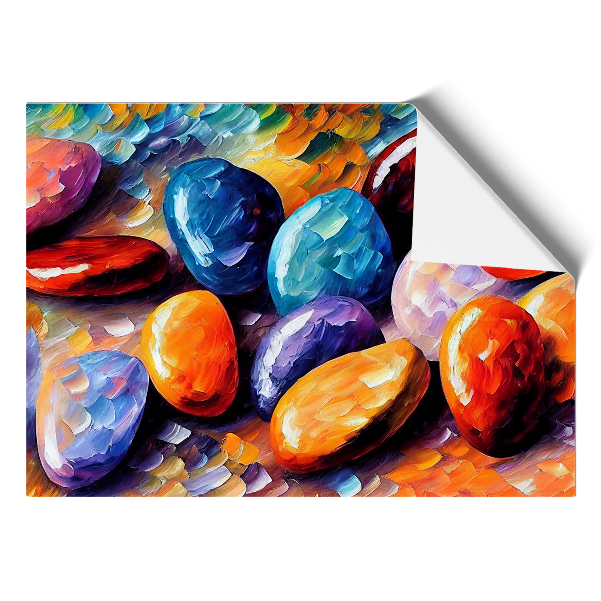 Shimmering River Pebbles Vol.5 Wall Art Print Framed Canvas Picture ...