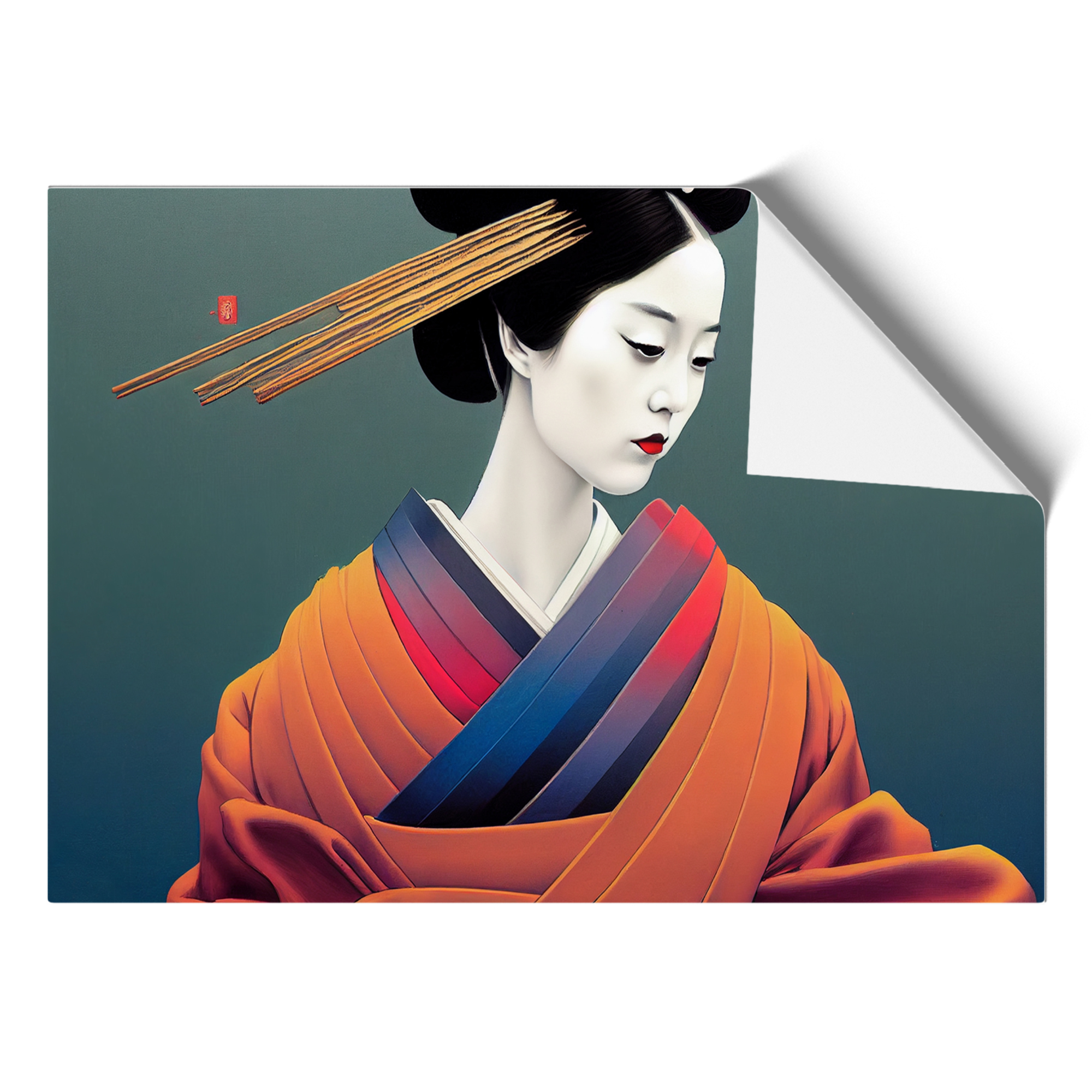 Timeless Geisha Framed Canvas Wall Art Print Poster Picture, Home Decor ...