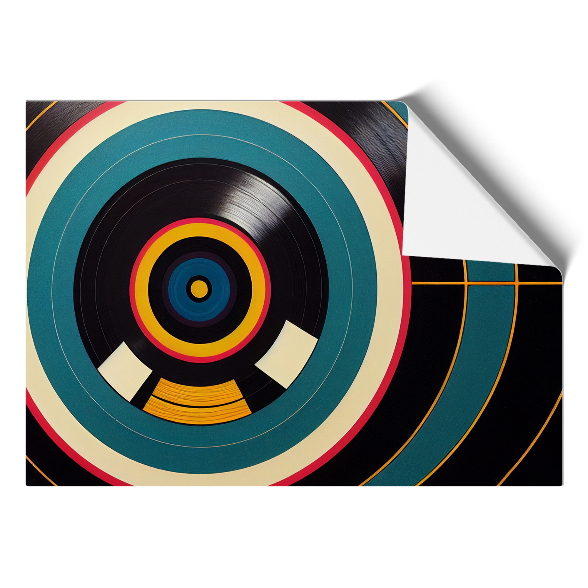 Vintage Vinyl Record Art Vol.4 Abstract Wall Art Print Framed Picture ...