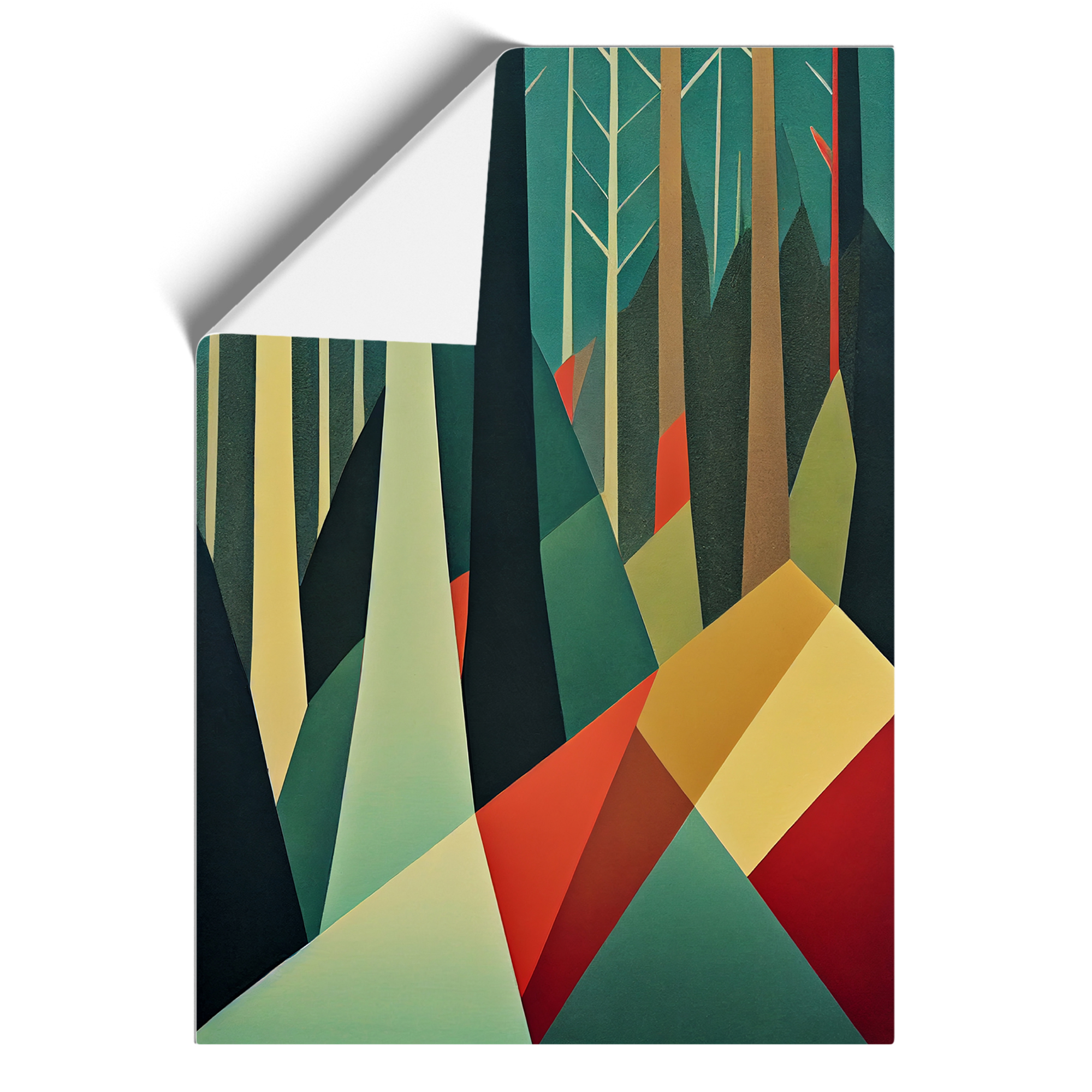 Forest Mid Century Style Vol.2 Framed Wall Art Print Ready to Hang Home ...
