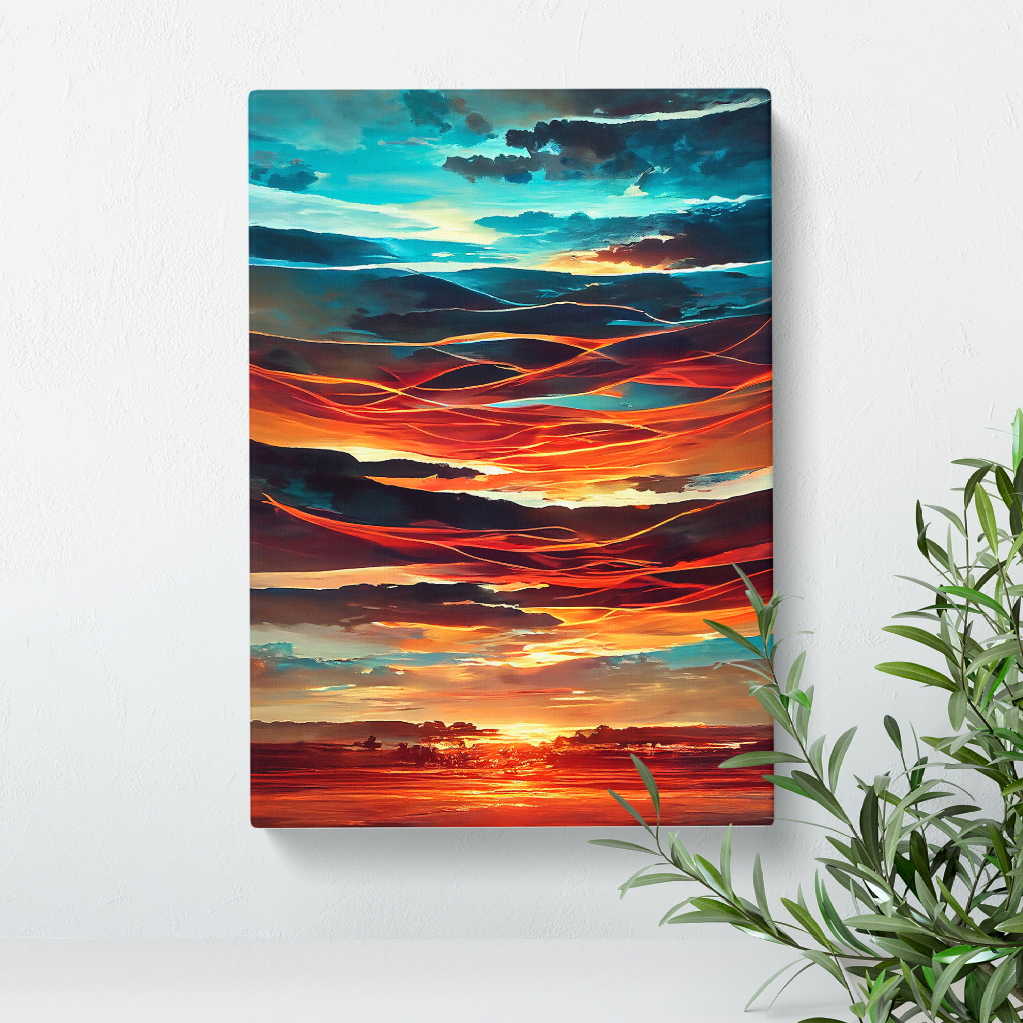 Abstract Sunset Print