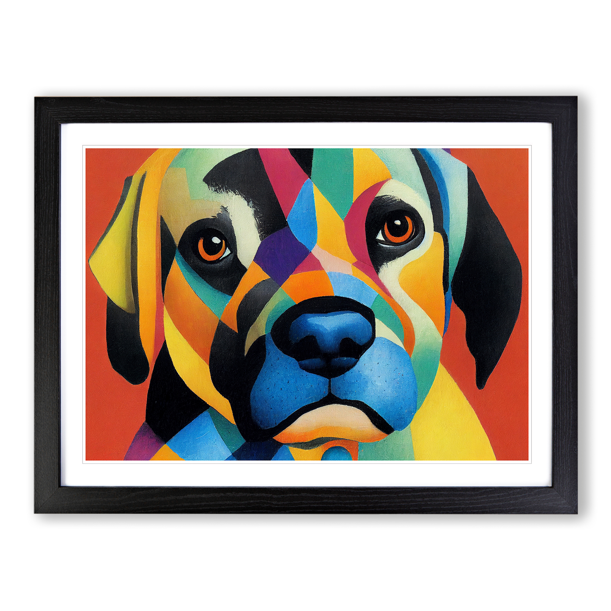 Abstract Dog Portrait Vol.1 Framed Canvas Wall Art Print Poster Picture ...