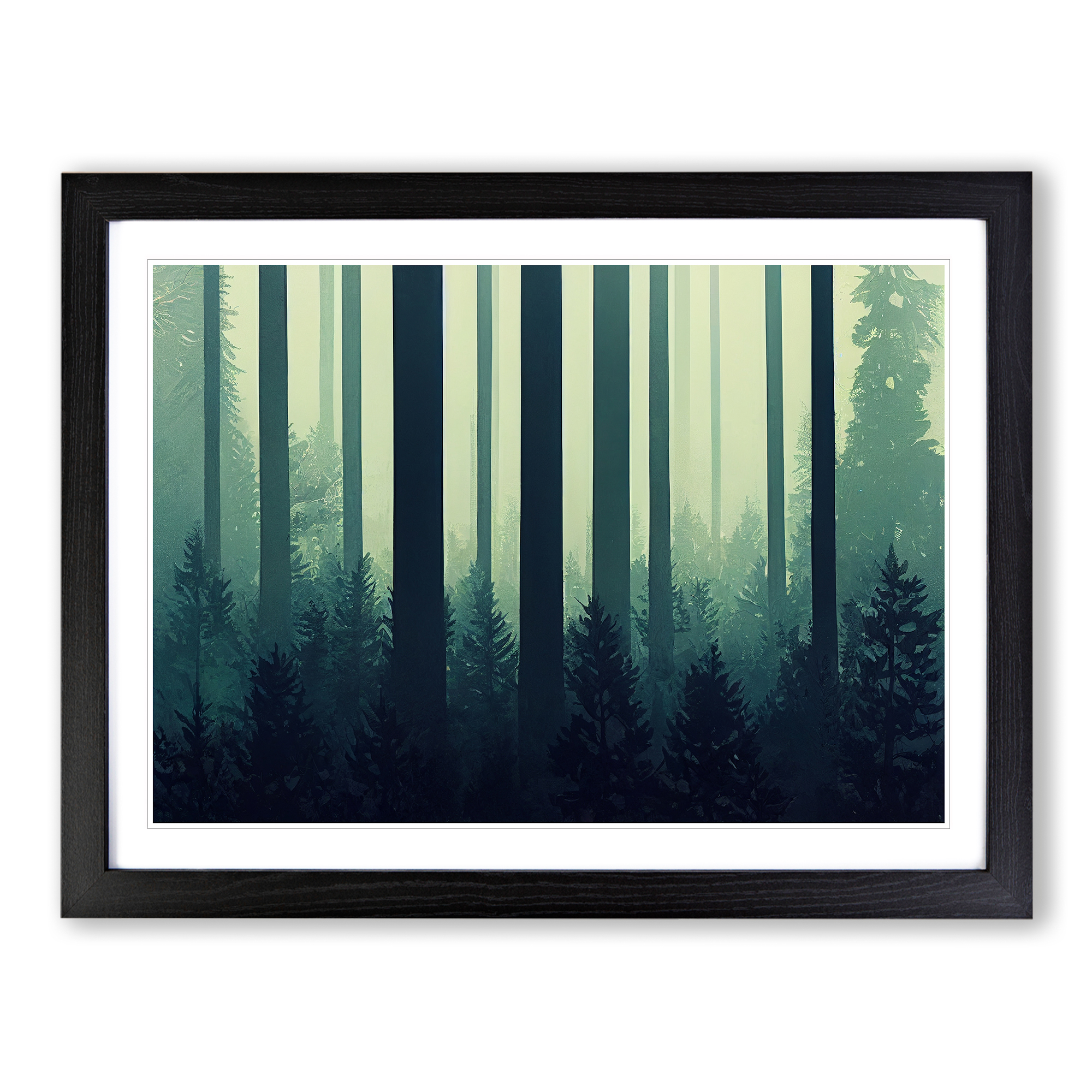 Wholesome Forest Framed Canvas Wall Art Print Poster Picture, Home ...