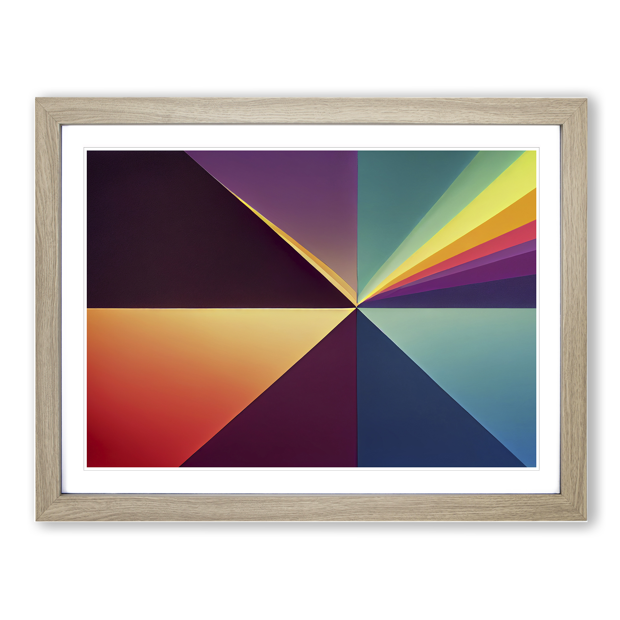Abstract Prism Wall Art Print Framed Canvas Picture Poster Decor Living Room | eBay
