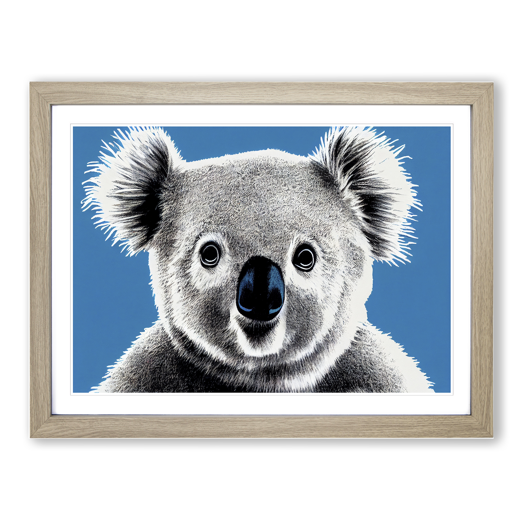Alluring Koala Bear Wall Art Print Framed Canvas Picture Poster Decor ...