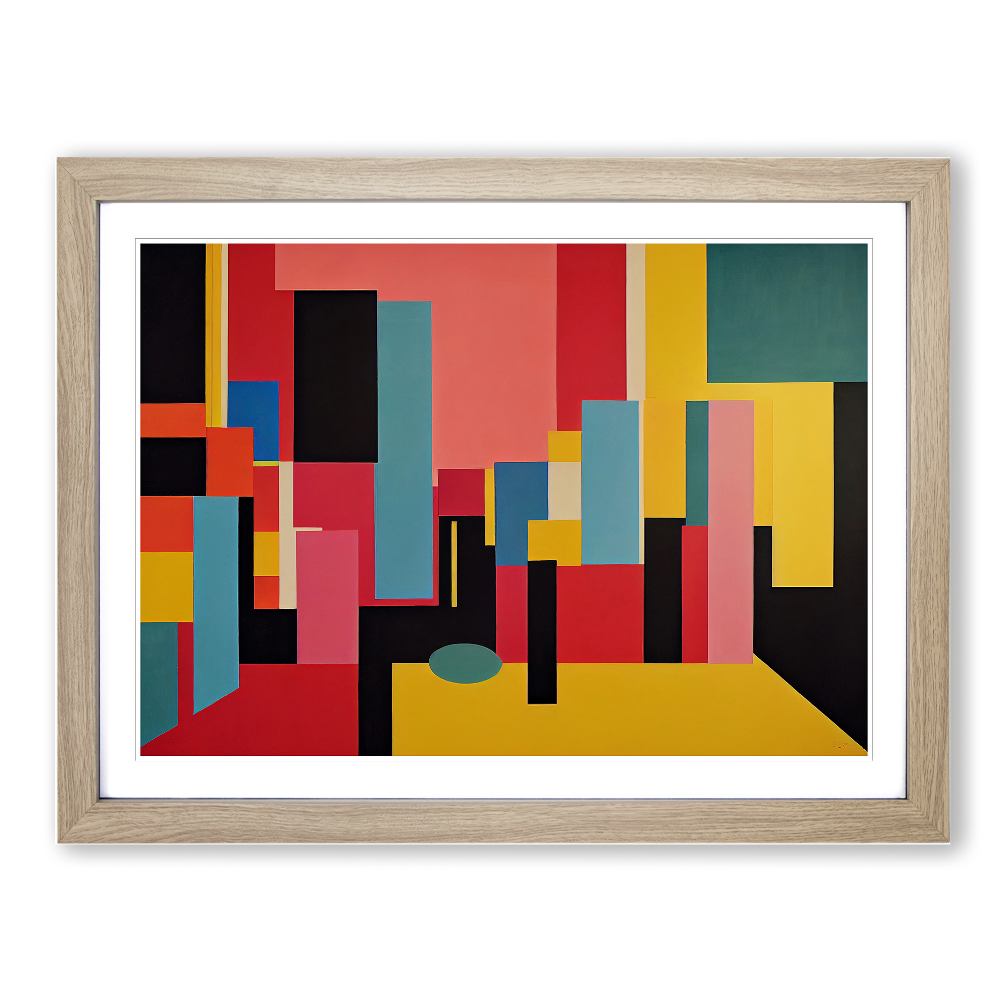 Bauhaus Abstract Art Vol.5 Framed Canvas Wall Art Print Poster Picture ...
