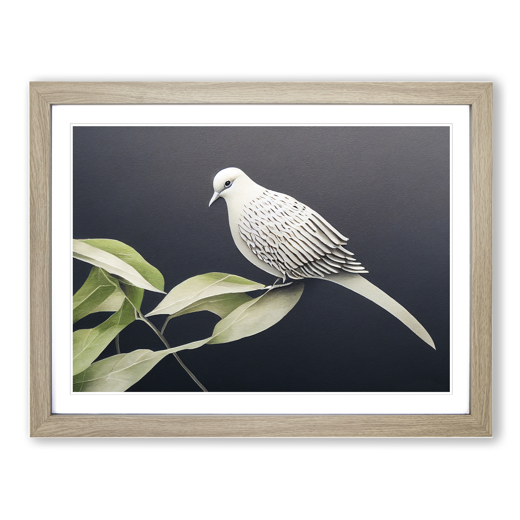 Classic Dove Bird Framed Canvas Wall Art Print Poster Picture, Home ...