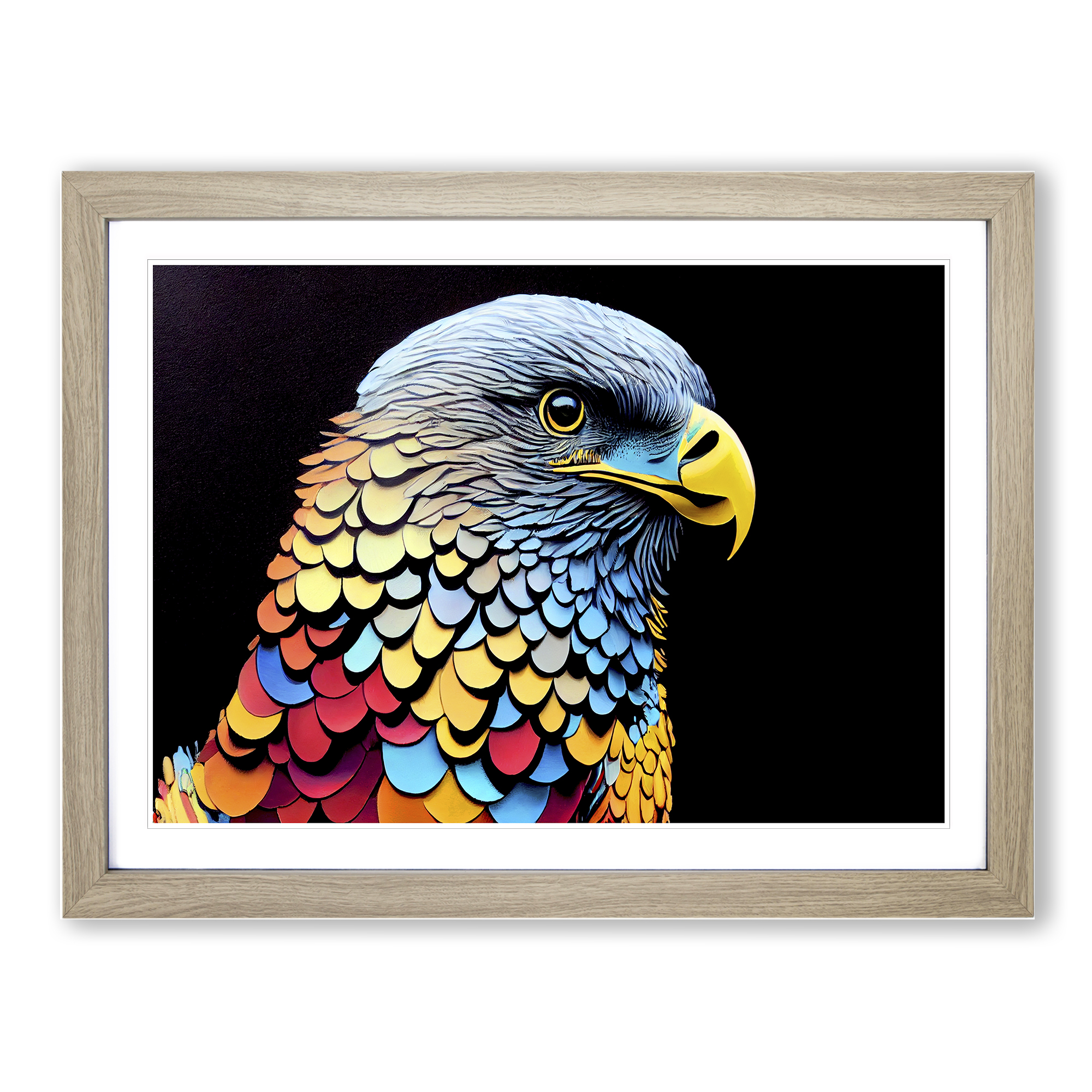Colourful Eagle Bird Vol.5 Wall Art Print Framed Canvas Picture Poster ...