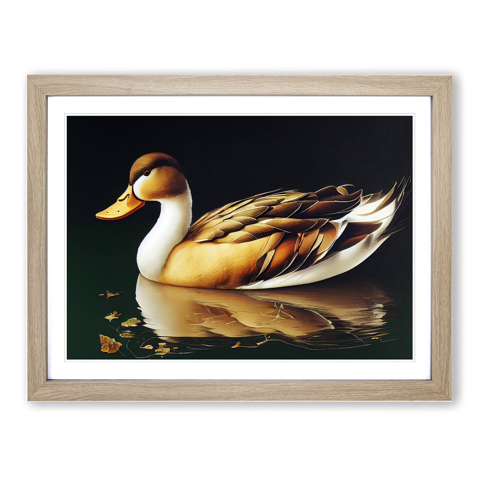 Enticing Duck Framed Canvas Wall Art Print Poster Picture, Home Decor ...