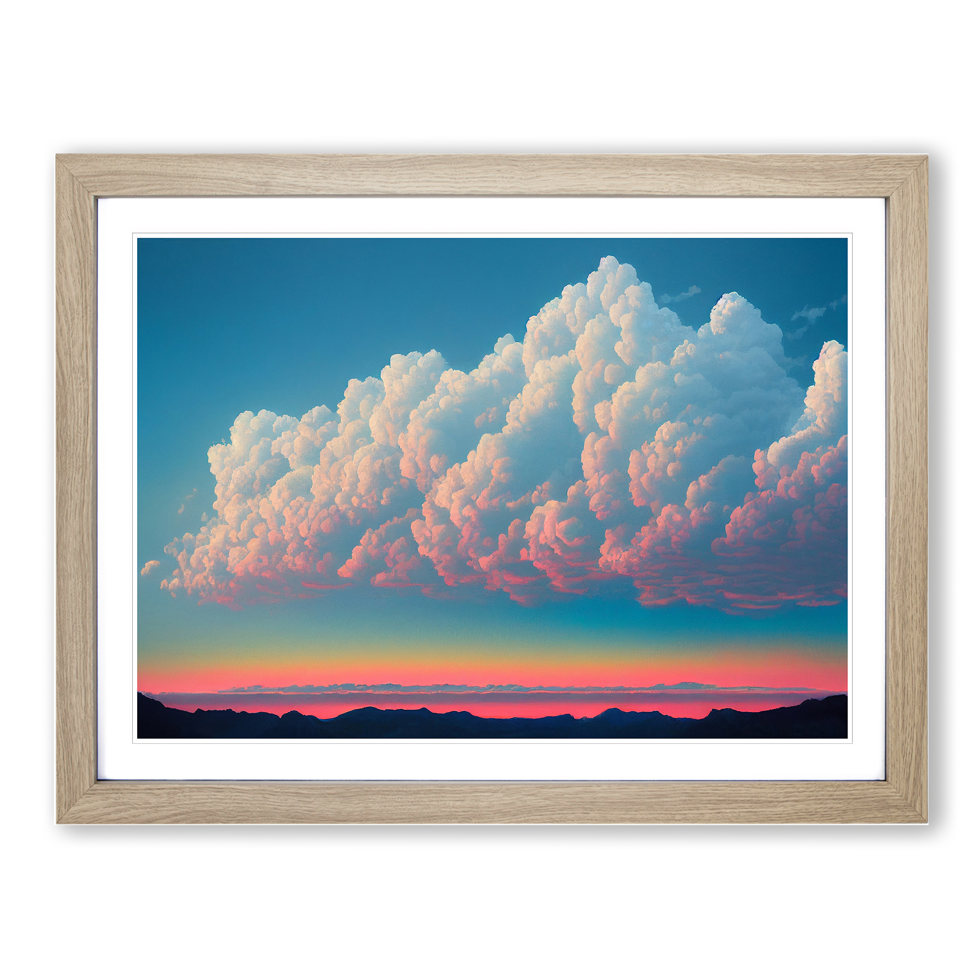 Glorious Clouds Wall Art Print Framed Canvas Picture Poster Decor Living Room | eBay