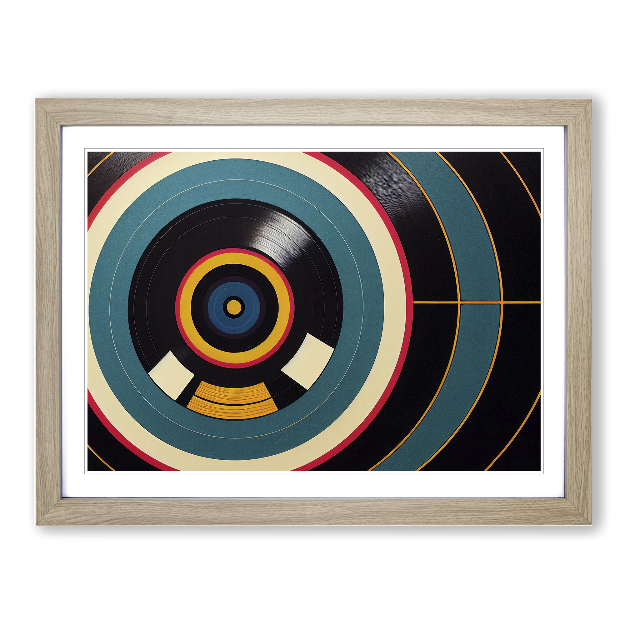Vintage Vinyl Record Art Vol.4 Abstract Wall Art Print Framed Picture ...