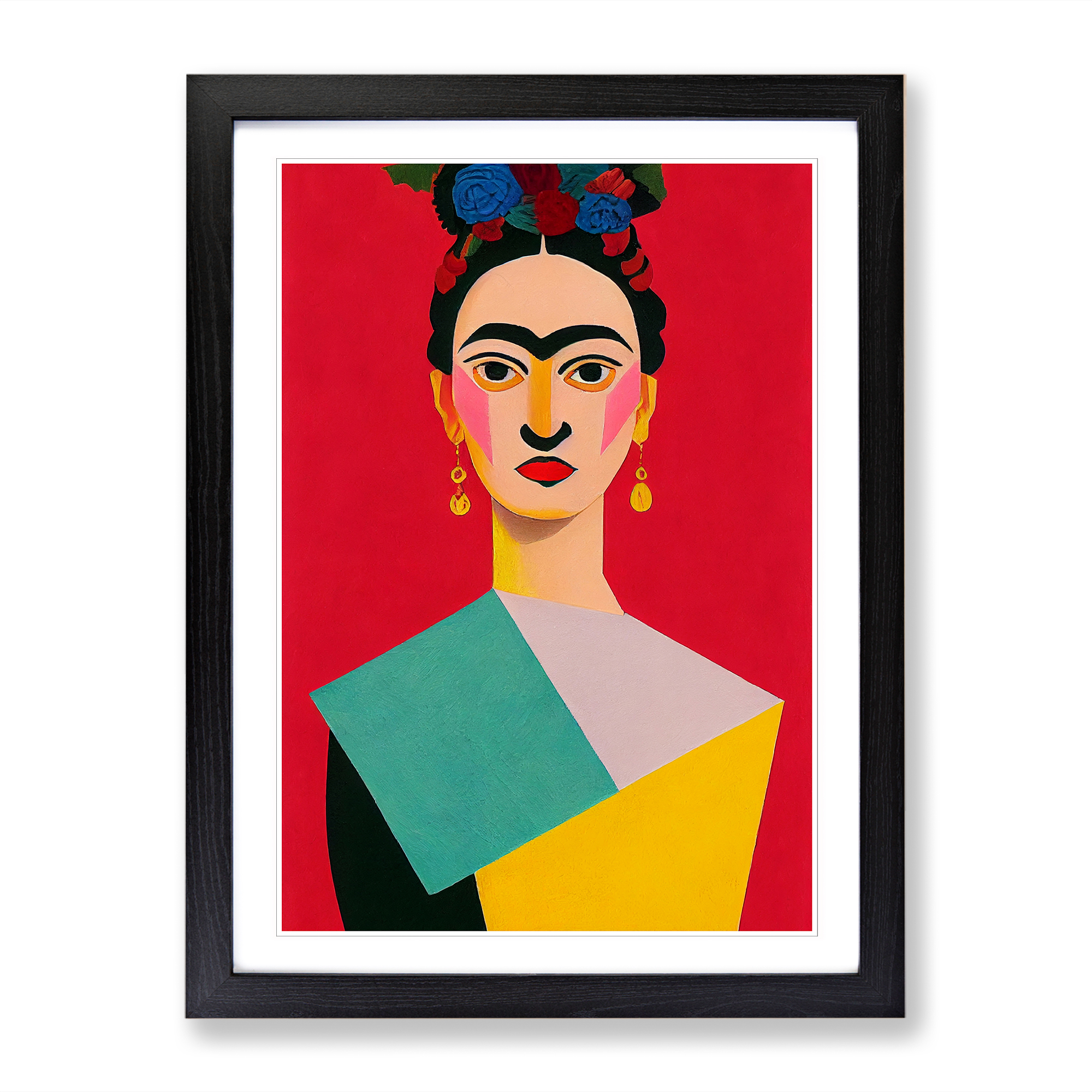 Frida Kahlo Cubism Wall Art Print Framed Canvas Picture Poster Decor ...