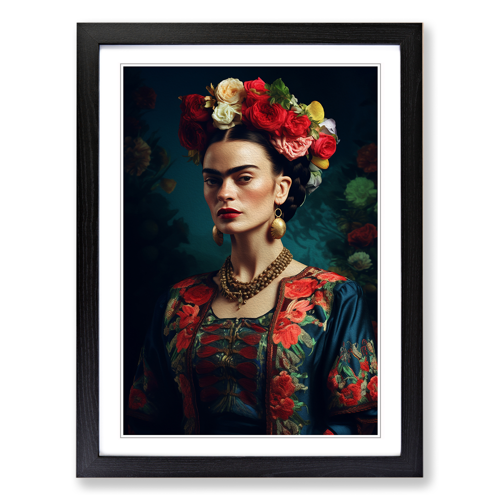 Frida Kahlo Digital No.2 Wall Art Print Framed Canvas Picture Poster Decor | eBay