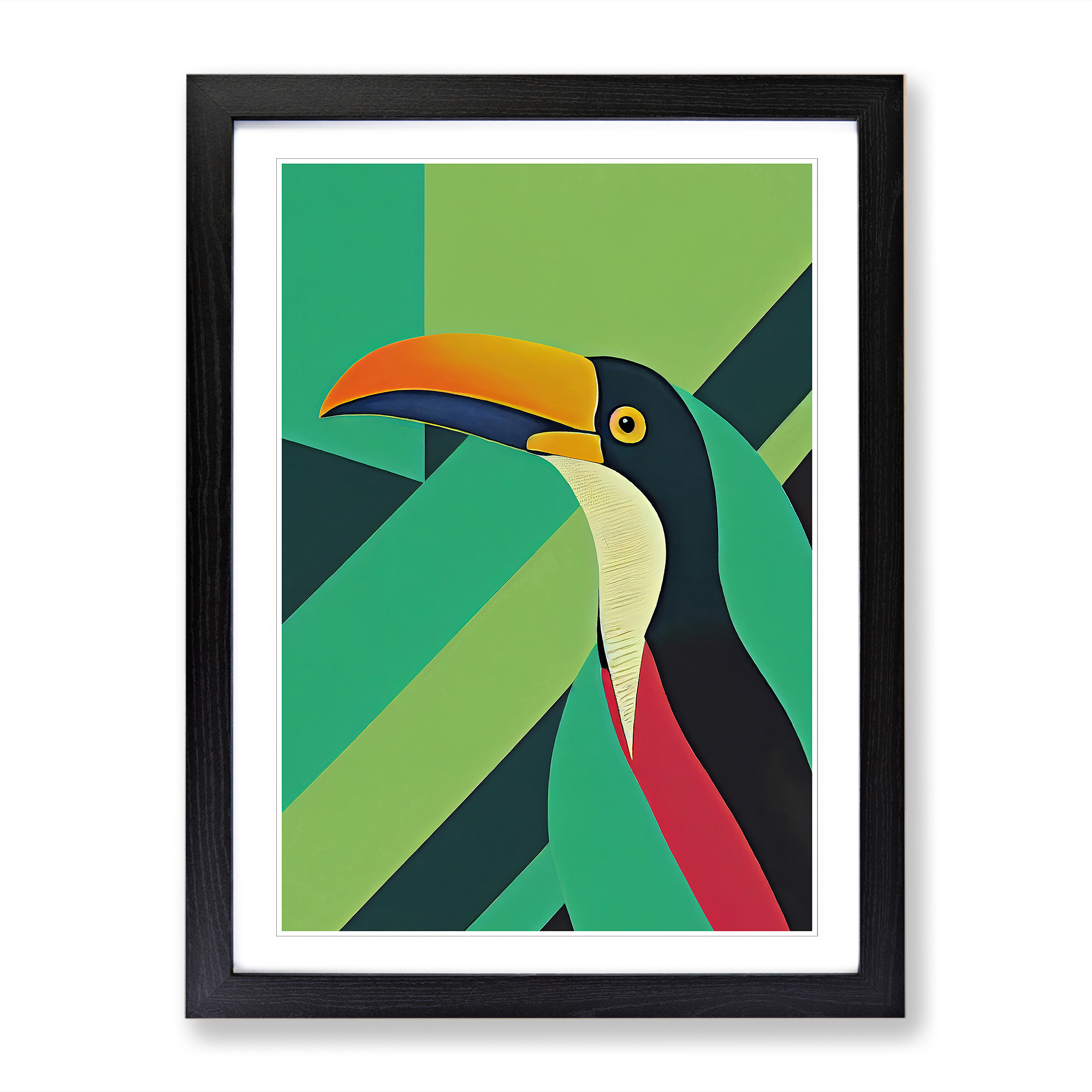 Toucan Abstract Vol.6 Framed Canvas Wall Art Print Poster Picture, Home ...