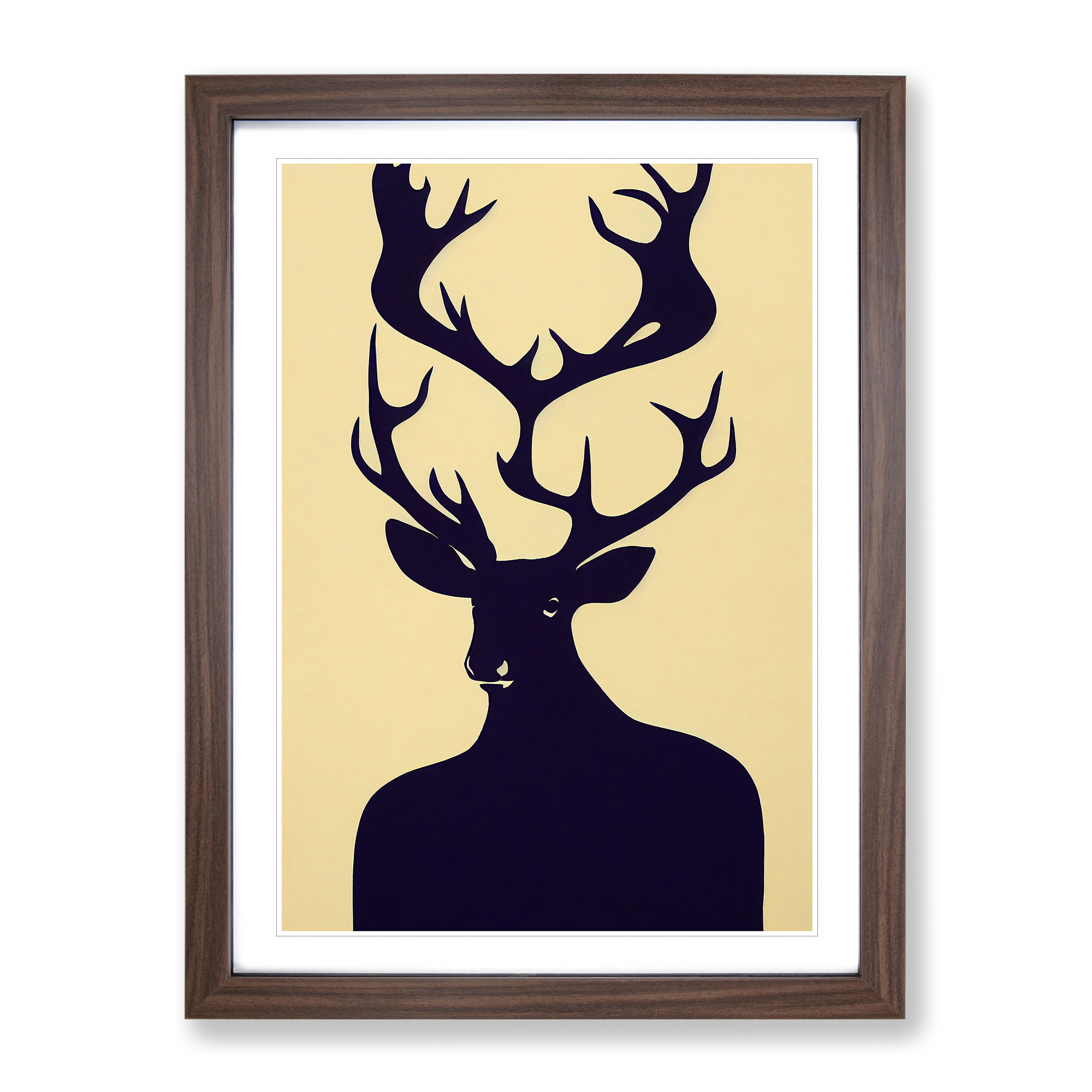 Abstract Stag Art No.1 Framed Wall Art Poster Print Home Decor Picture ...