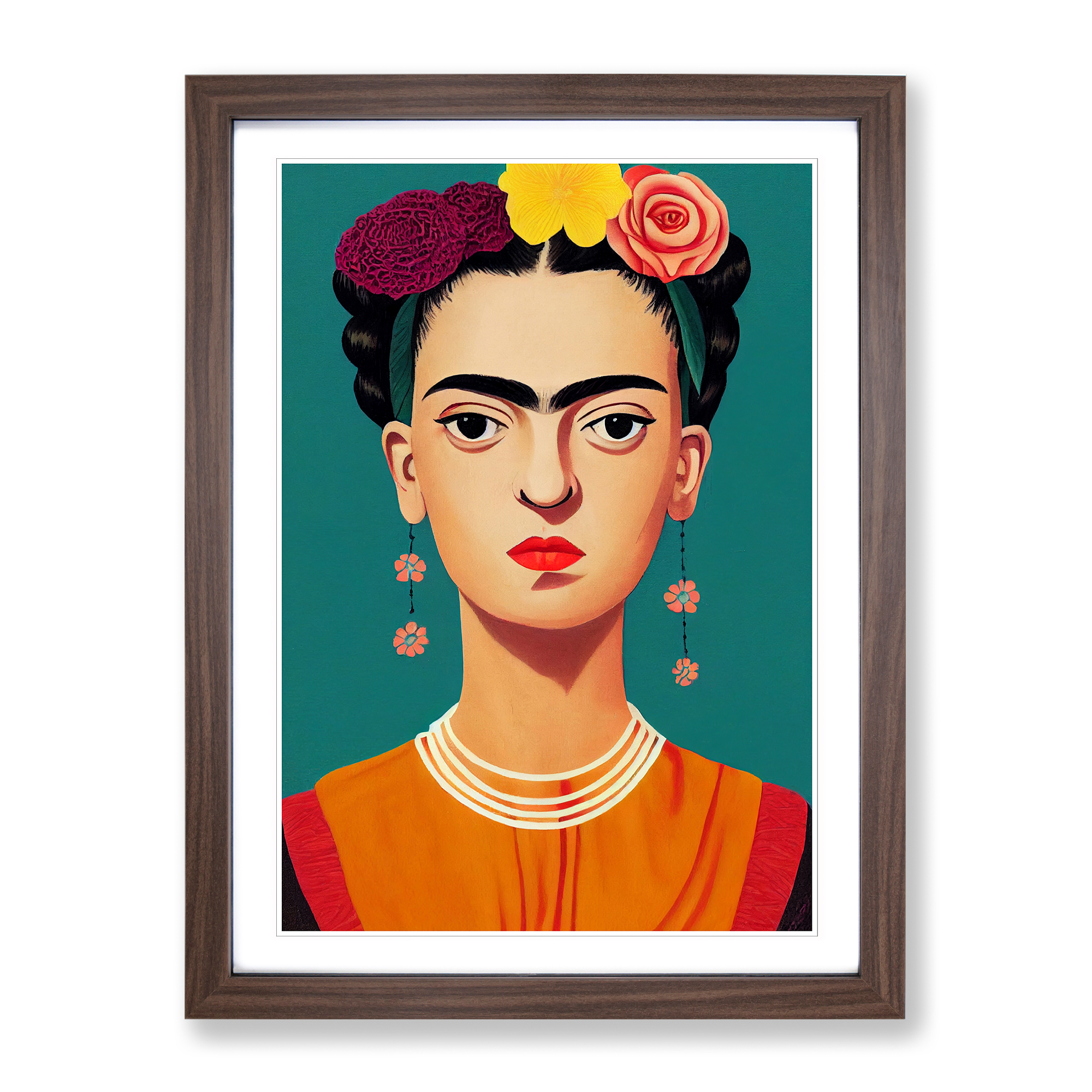 Frida Kahlo Design Wall Art Print Framed Canvas Picture Poster Decor ...