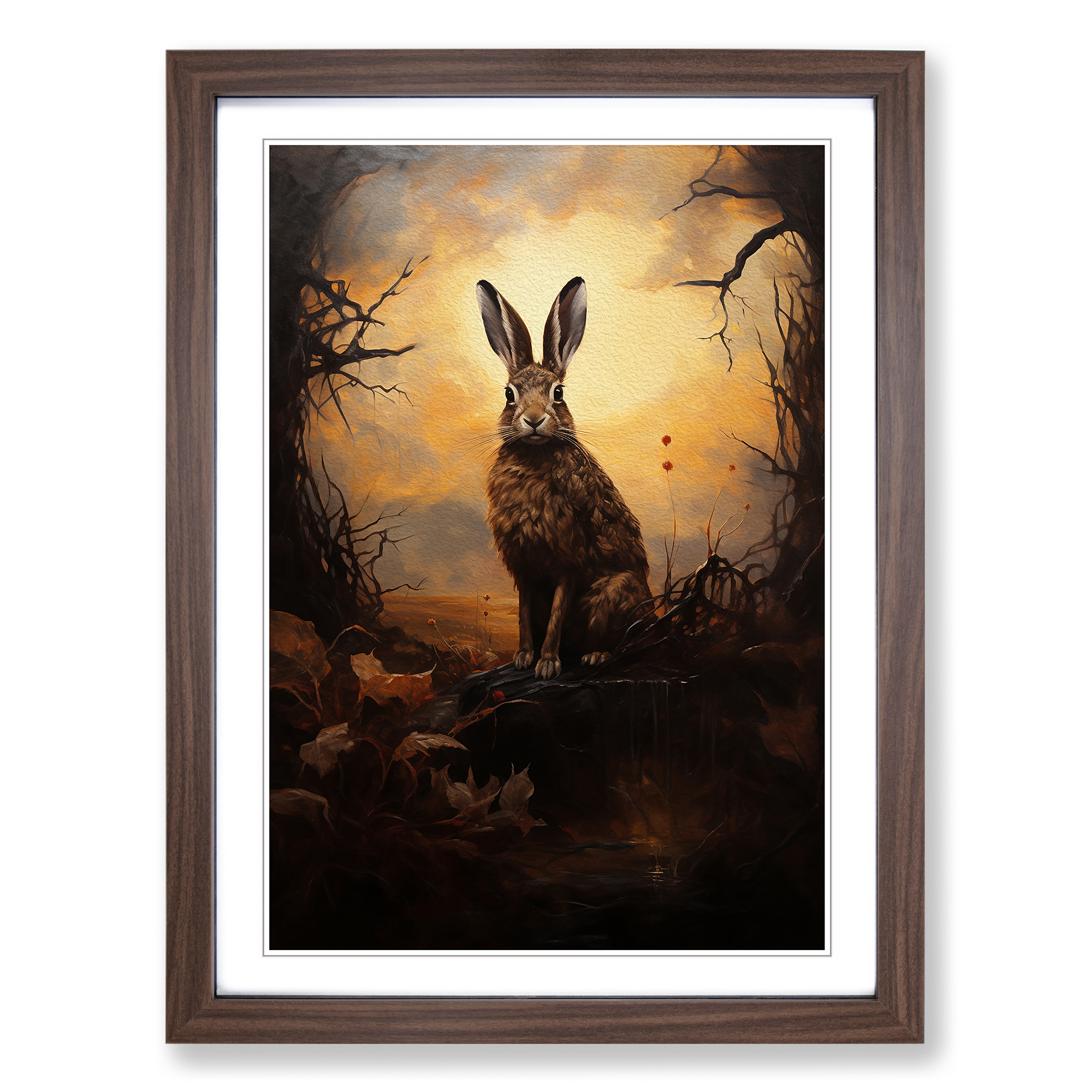 Hare Romanticism Wall Art Print Framed Canvas Picture Poster Decor ...