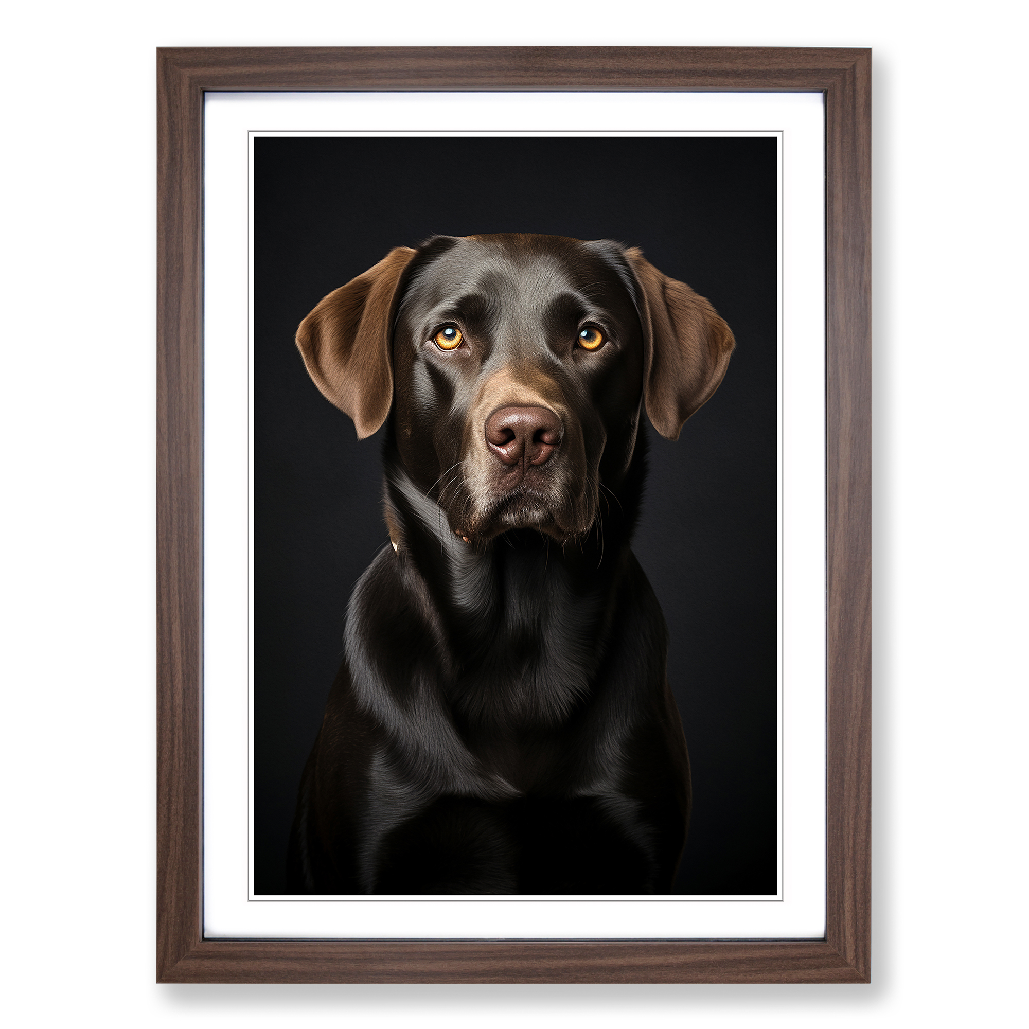Labrador Retriever Gestural No.2 Wall Art Print Framed Canvas Picture ...