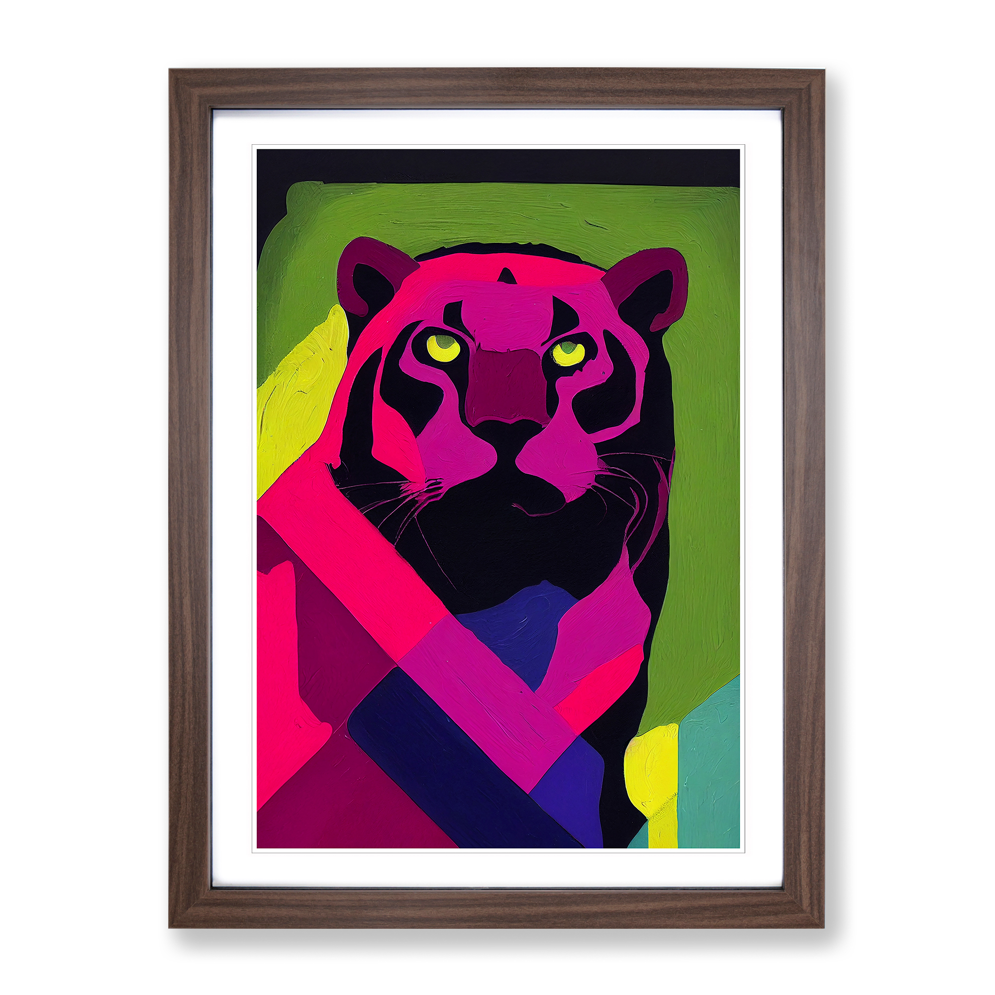 Panther Pop Art Vol.2 Framed Canvas Wall Art Print Poster Picture, Home ...