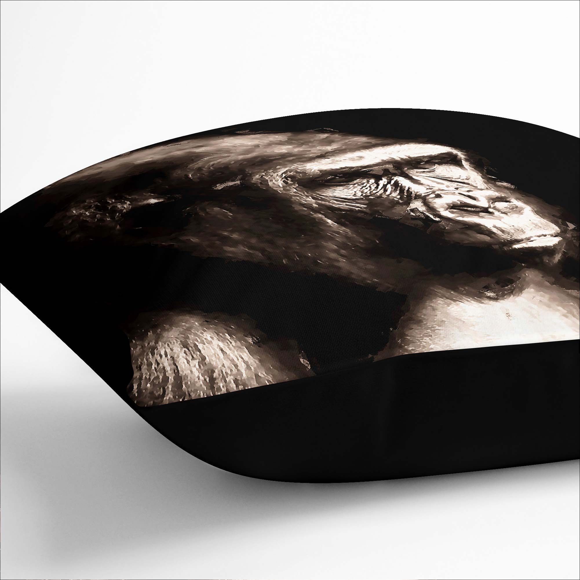 Plump Cushion Mighty Silverback Gorilla in Animal Scatter Throw Pillow ...