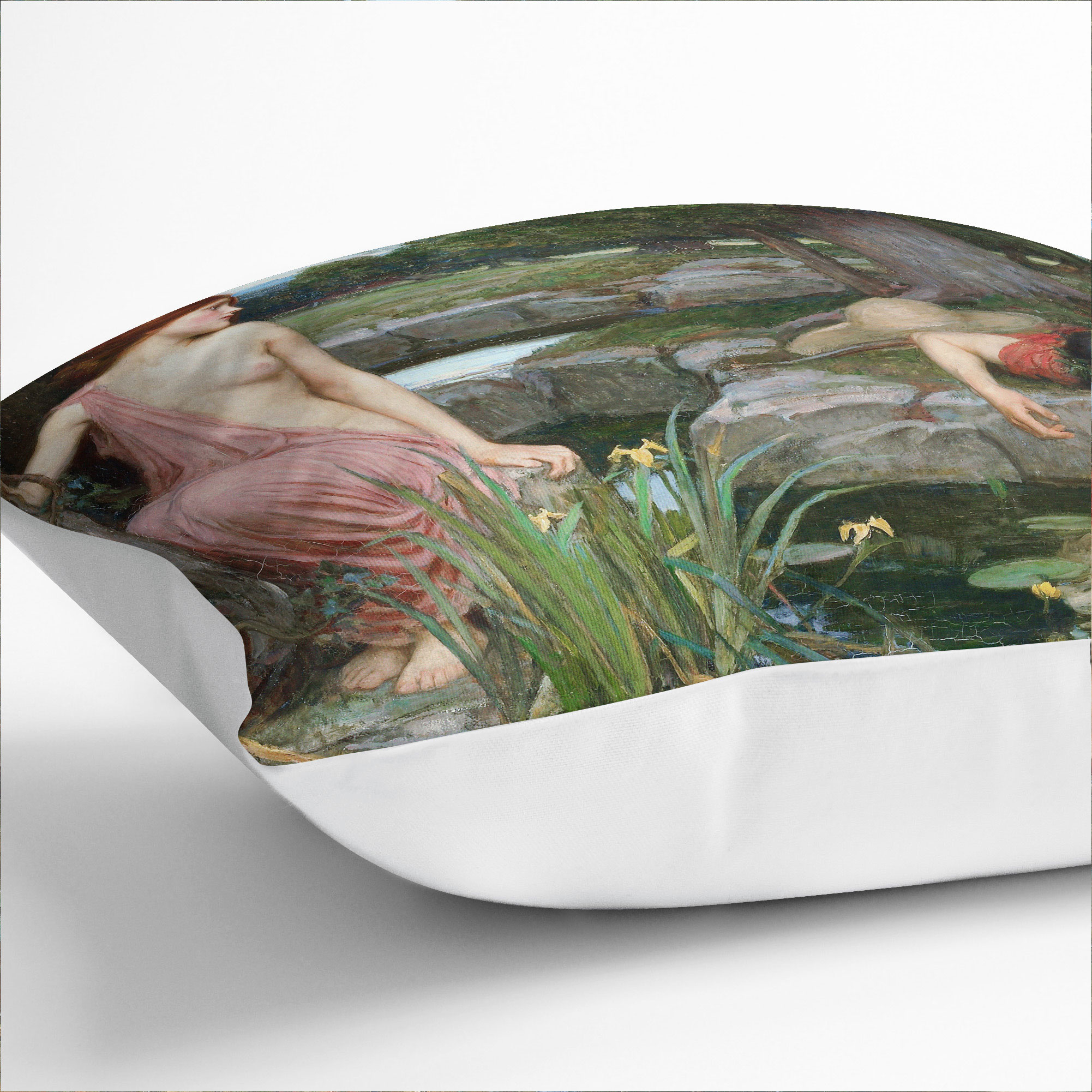 Plump Cushion Echo And Narcissus John William Waterhouse Scatter Throw ...