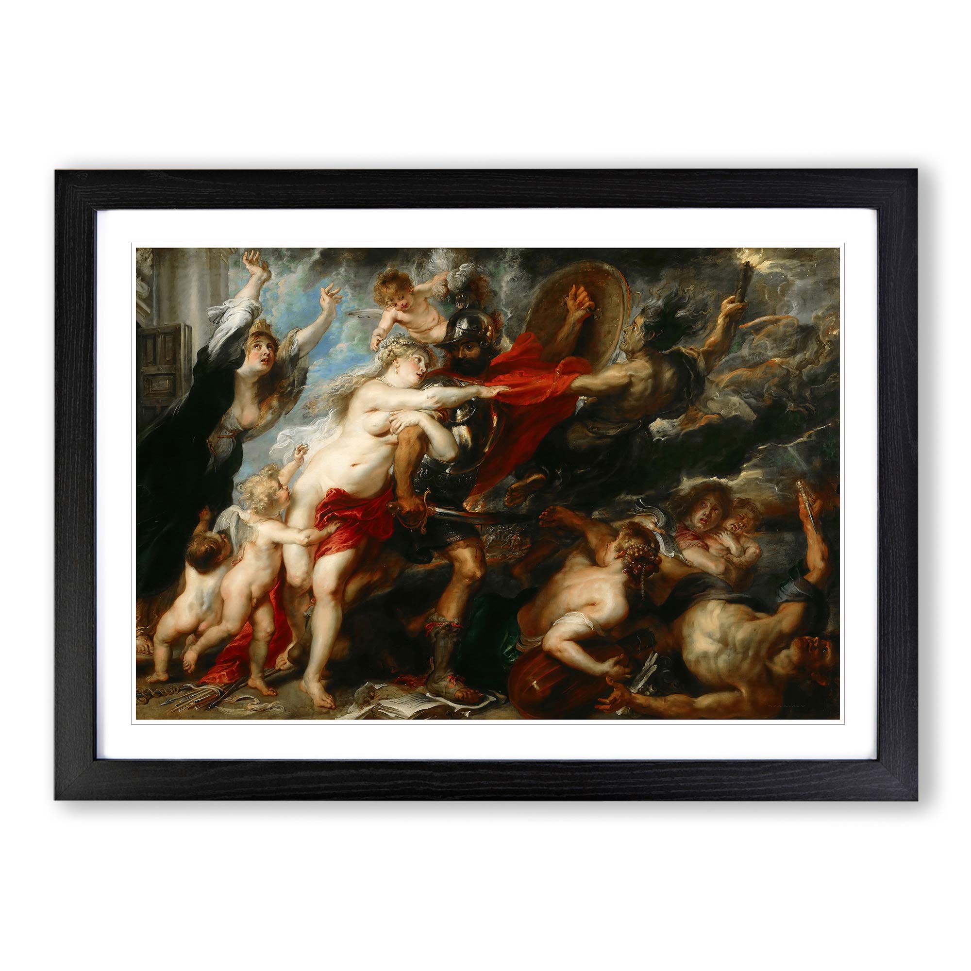 Peter Paul Rubens Consequences Of War Wall Art Print Framed Picture ...