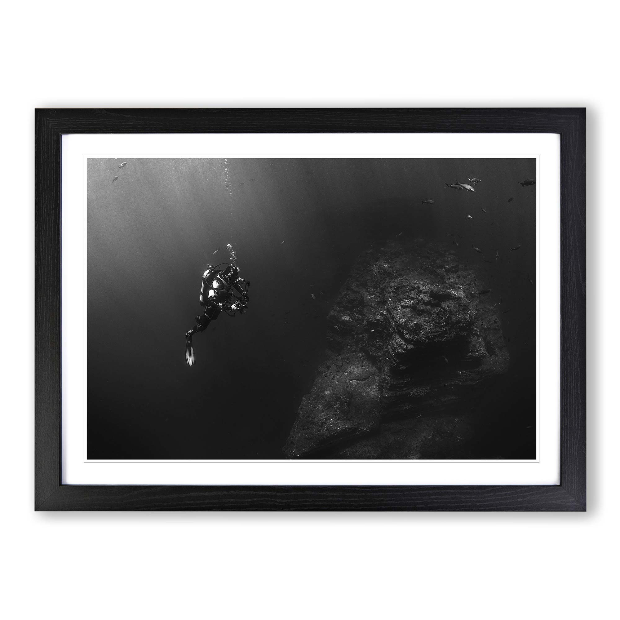 Scuba Diving Wall Art Print Framed Canvas Picture Poster Decor Living ...