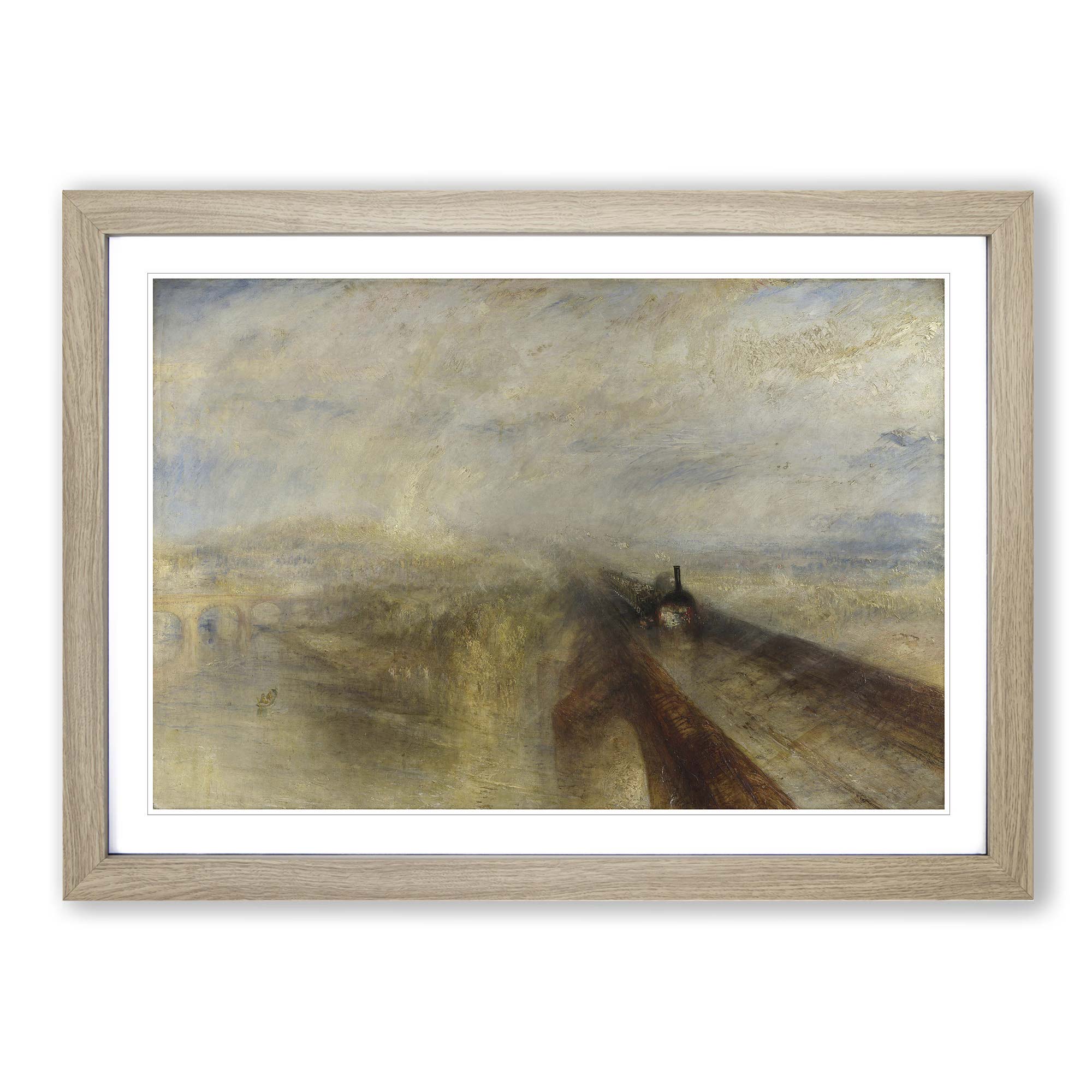 J.M.W. Poster arte da parete con cornice Turner pioggia, vapore e ...