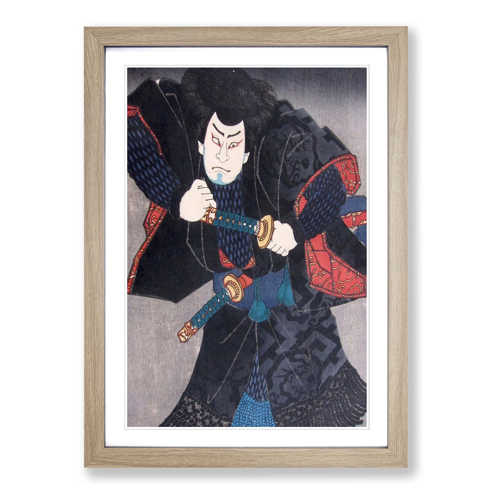 Utagawa Japanese Oriental Nakamura Framed Wall Art Poster Print Picture ...