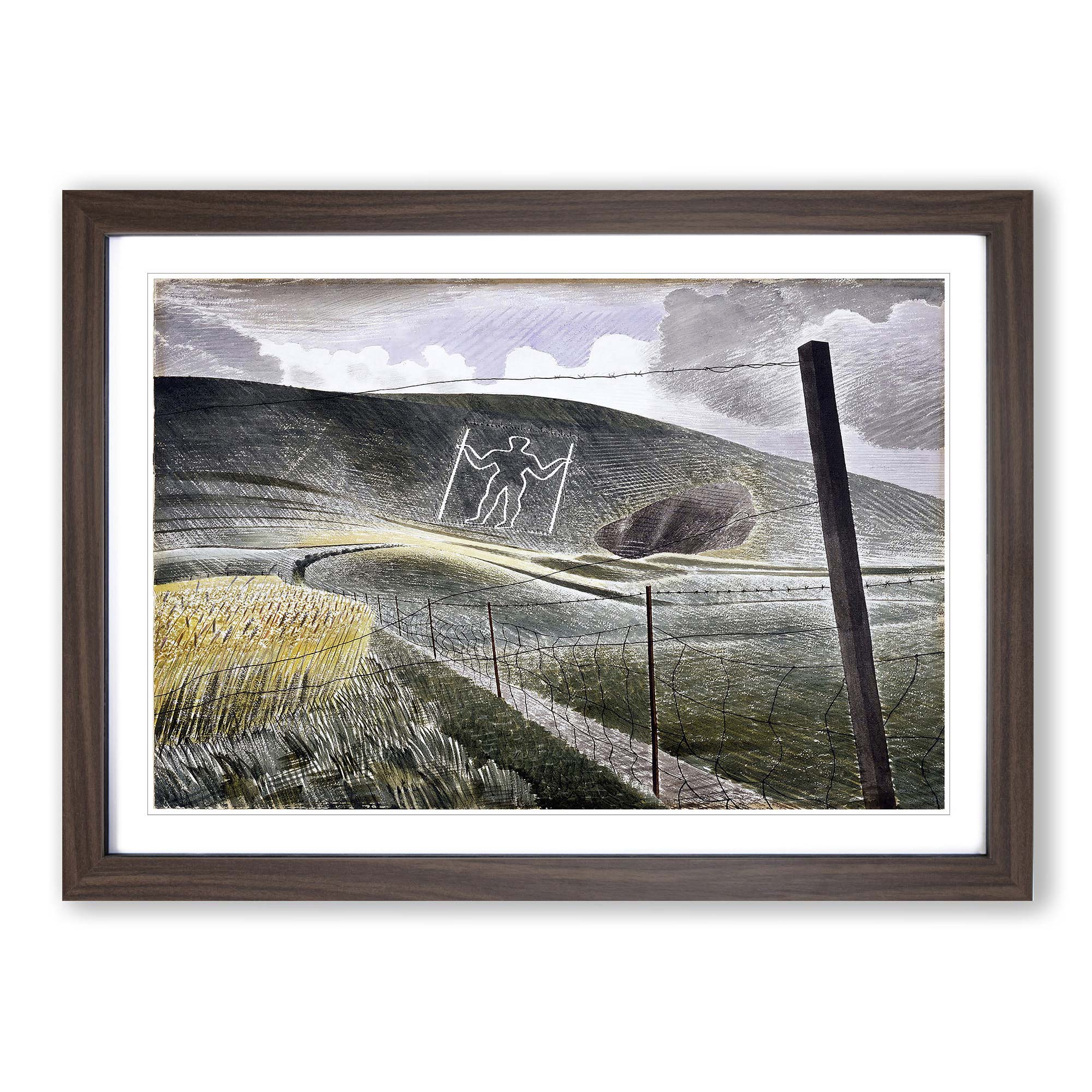 Eric Ravilious Wilmington Giant Wall Art Print Framed Canvas Picture ...