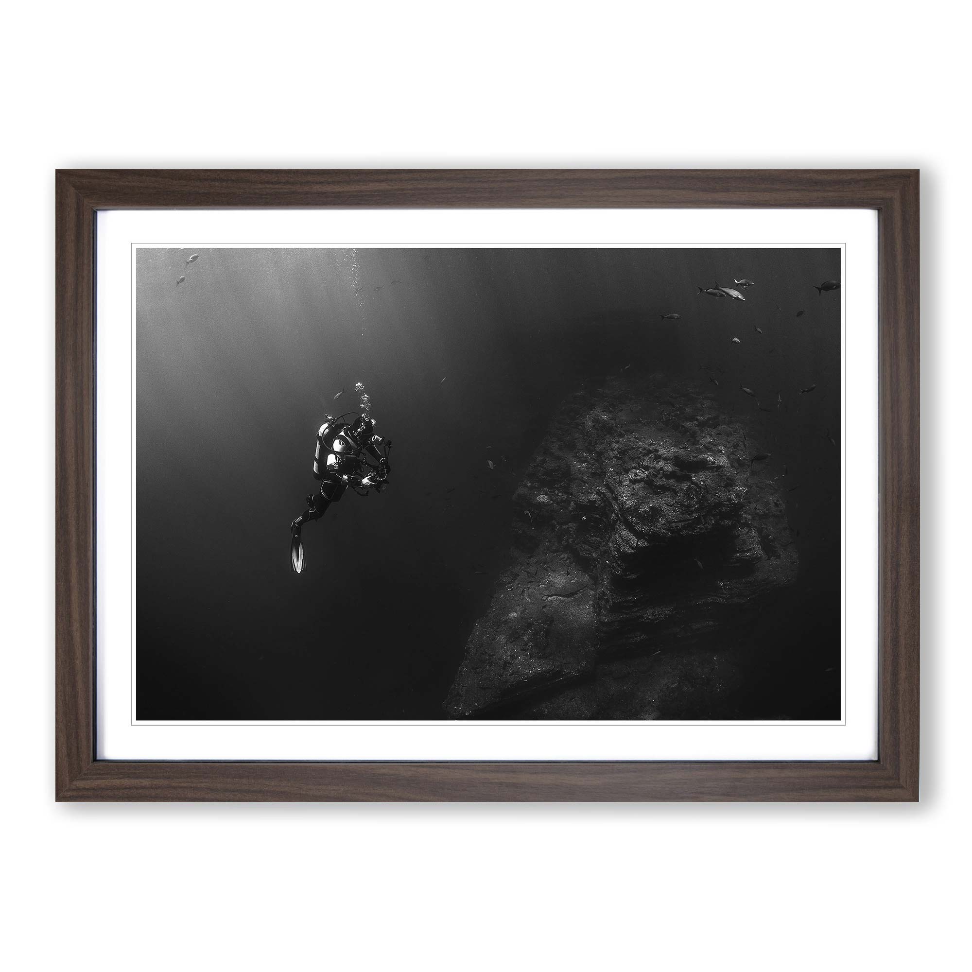 Scuba Diving Wall Art Print Framed Canvas Picture Poster Decor Living ...