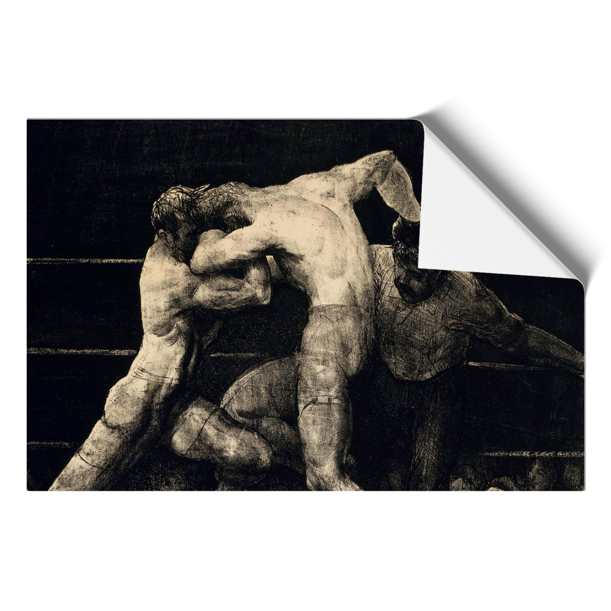 A Stag At Sharkey'S By George Bellows Wall Art Print Framed Picture ...