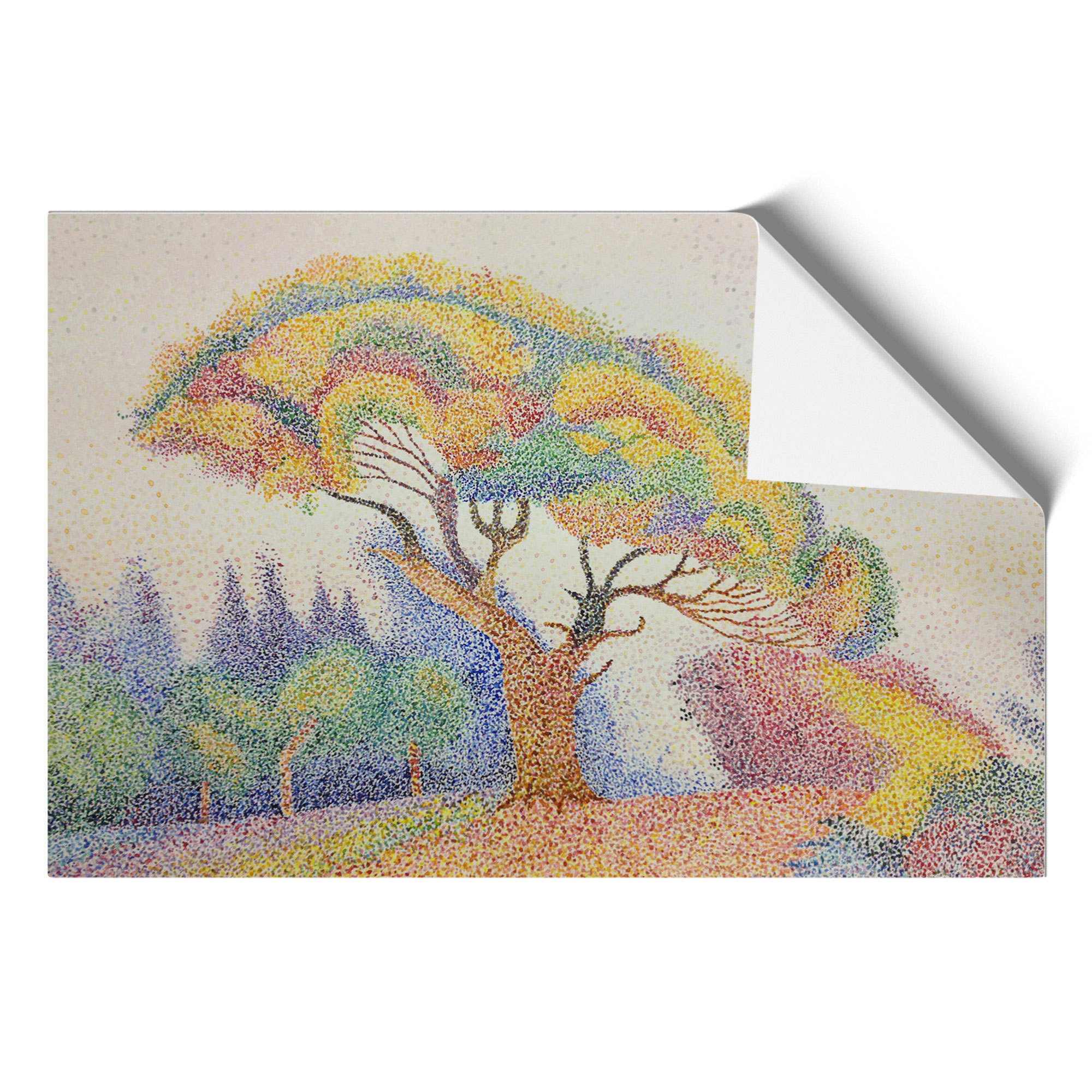 Colourful Tree Paul Signac Framed Wall Art Print Ready to Hang Home ...