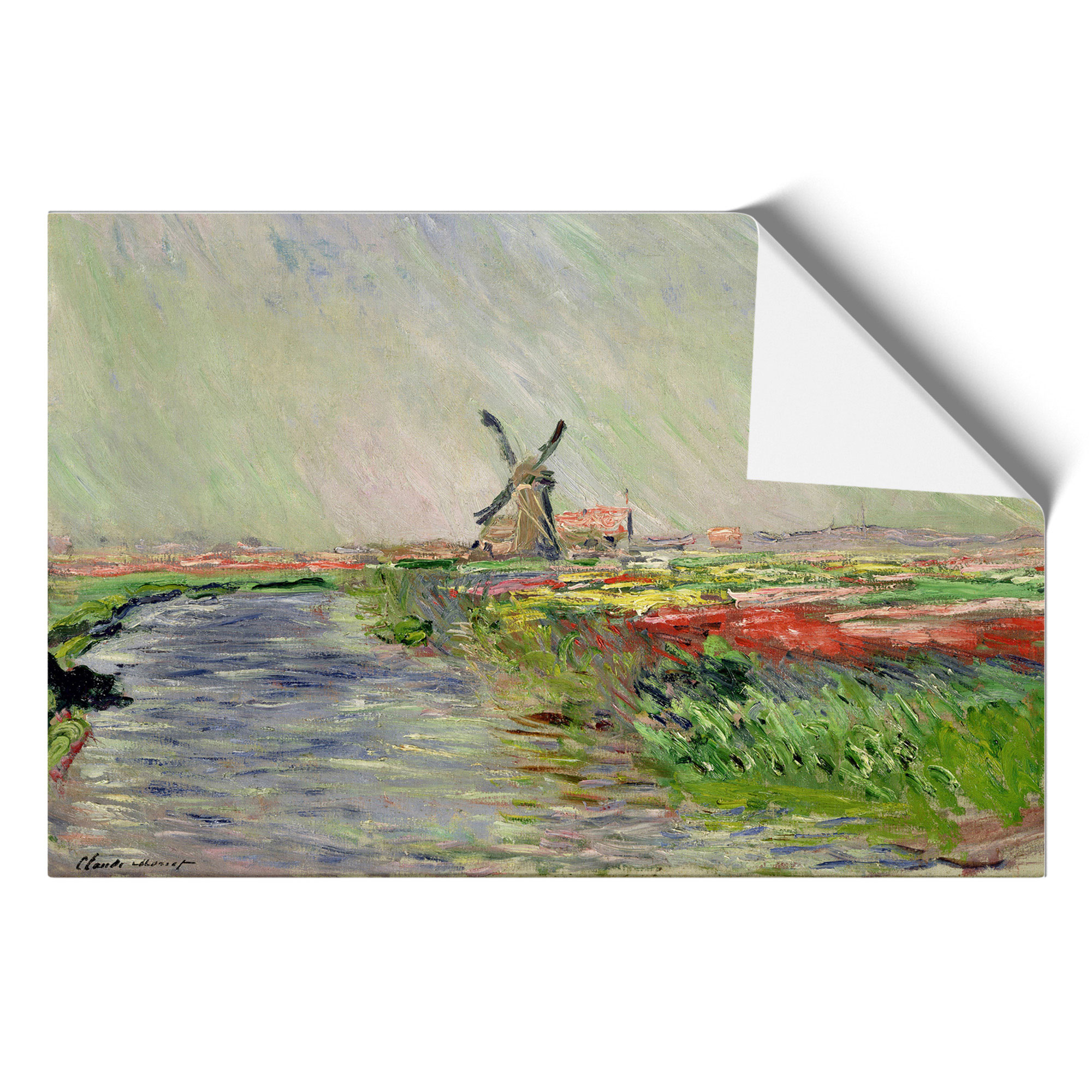 Field Of Tulips, Holland By Claude Monet Framed Wall Art Print Picture ...