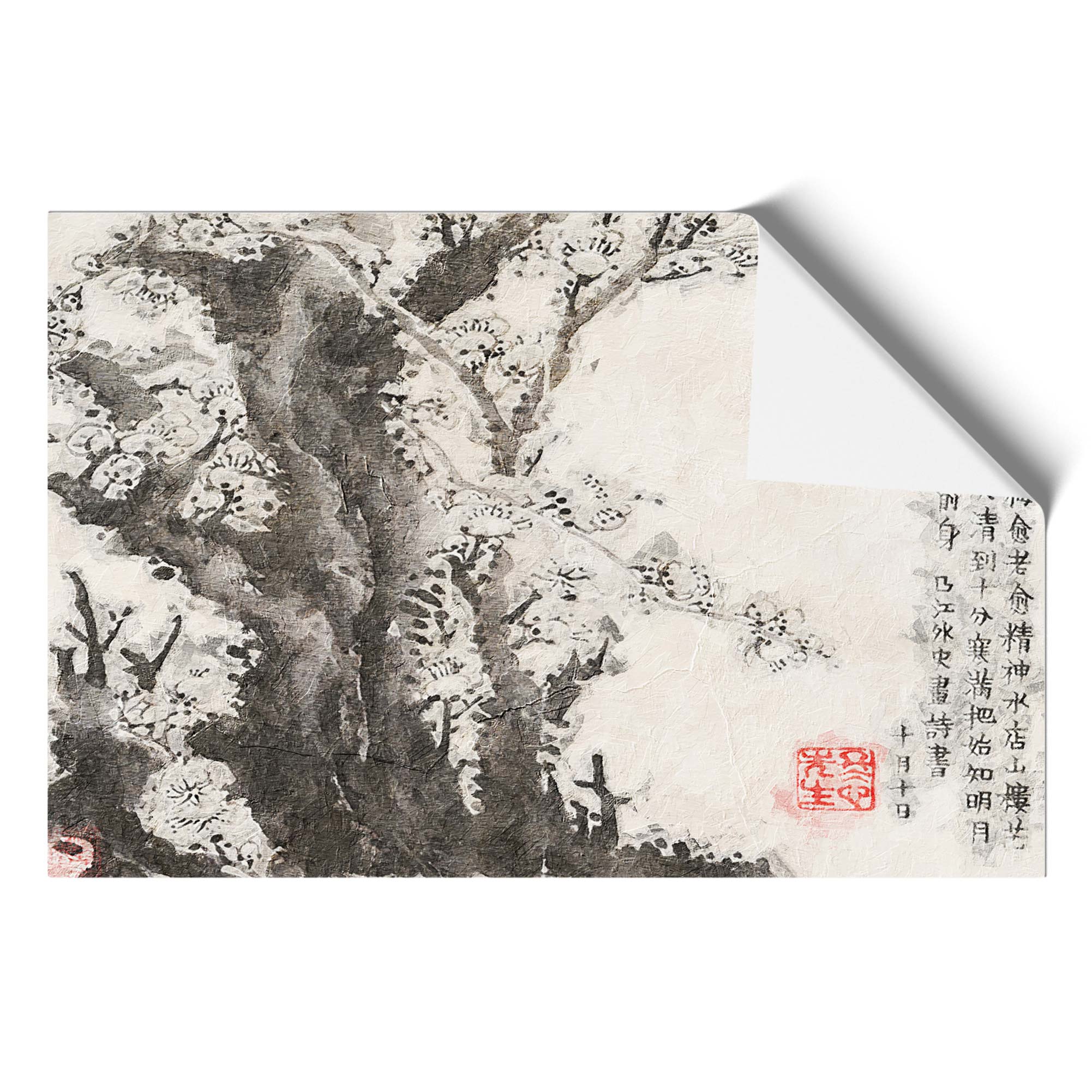 Plum Blossoms Vol.2 Framed Canvas Wall Art Print Poster Picture, Home ...