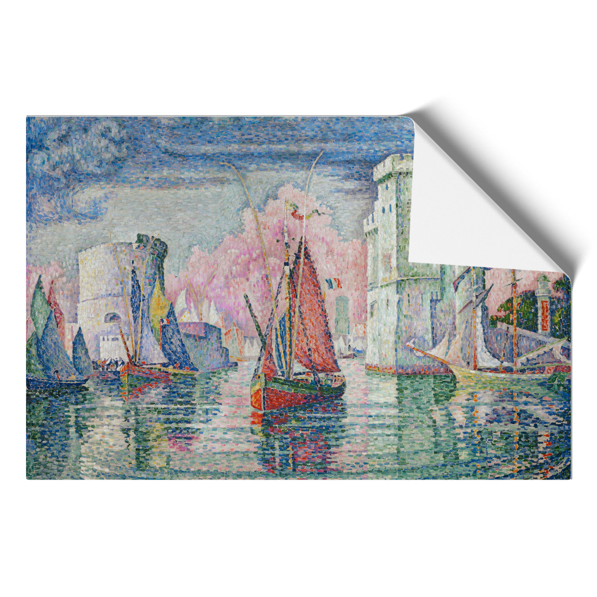 Port Of La Rochelle By Paul Signac Wall Art Print Framed Canvas Picture ...