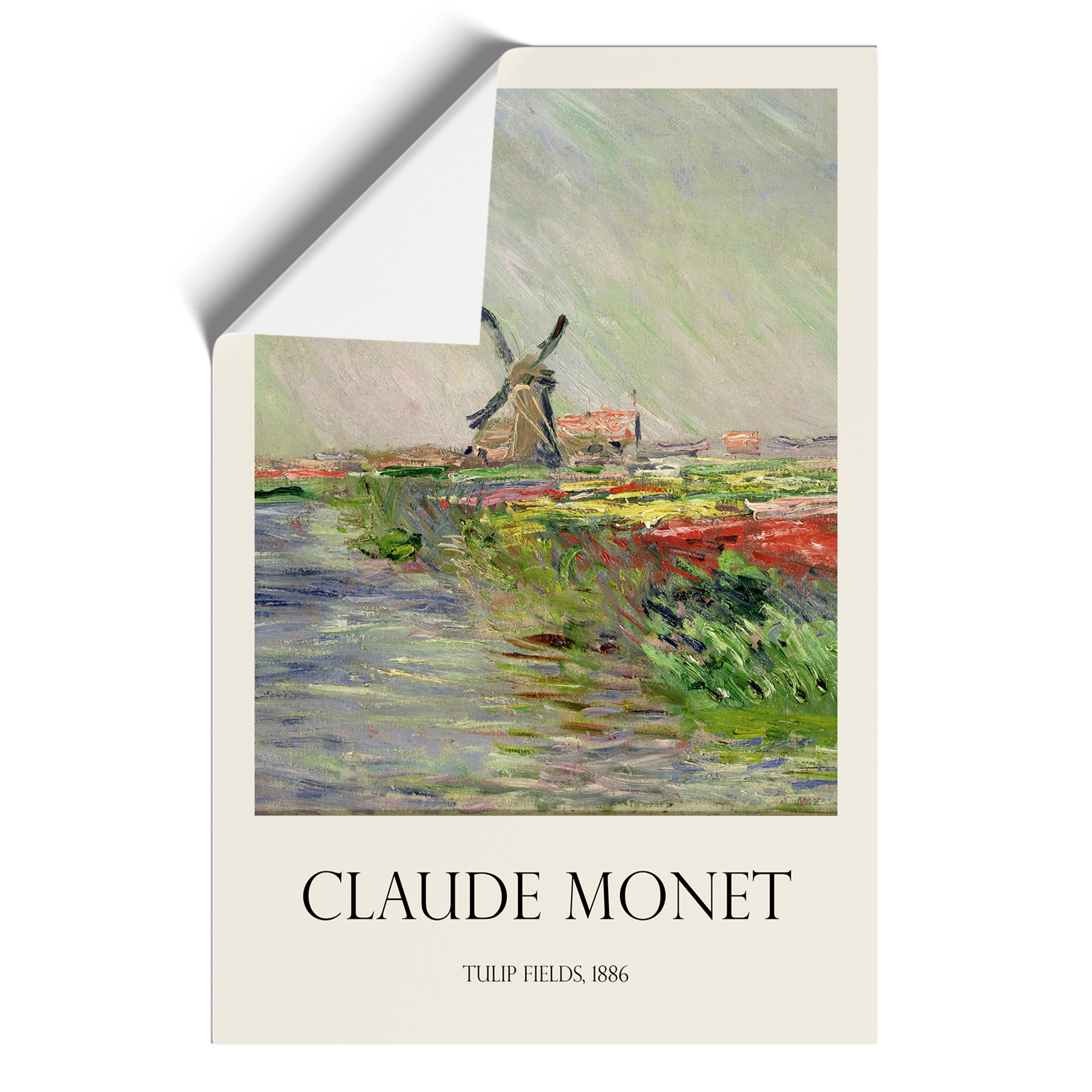 Field Of Tulips, Holland By Claude Monet Wall Art Print Framed Picture ...