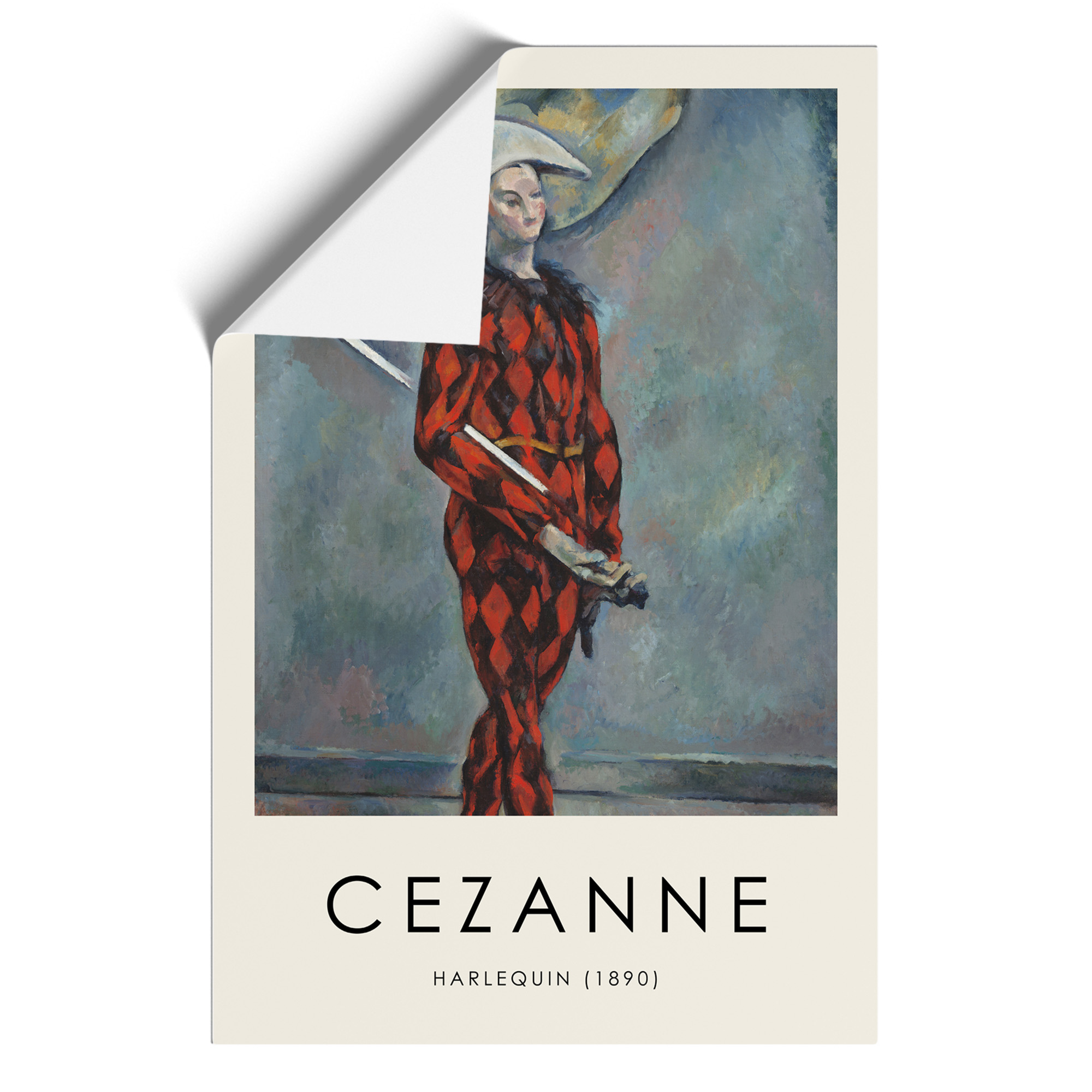 Harlequin By Paul Cezanne Wall Art Print Framed Canvas Picture Poster ...