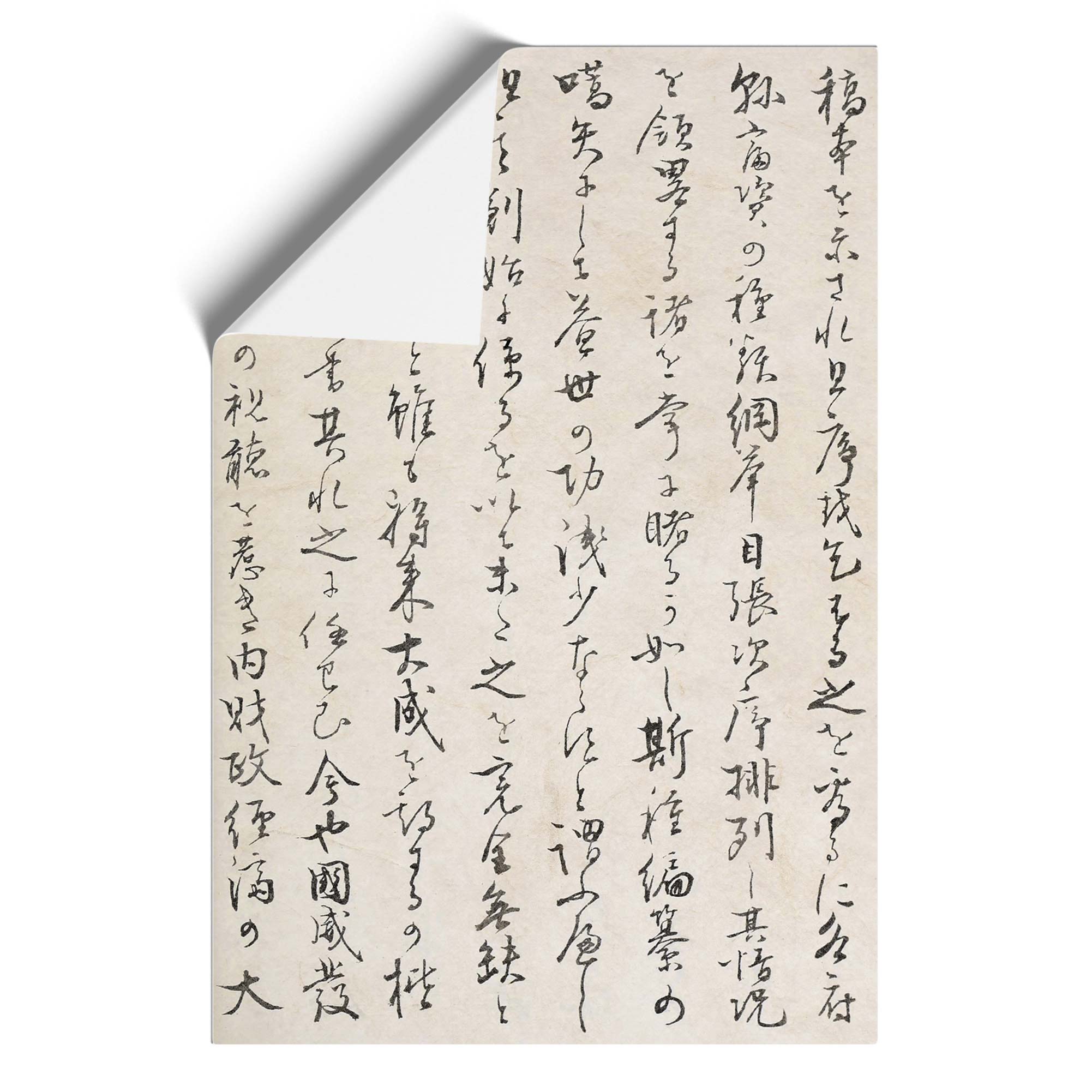 Japanese Calligraphy Script Vol.3 Framed Canvas Wall Art Print Poster ...