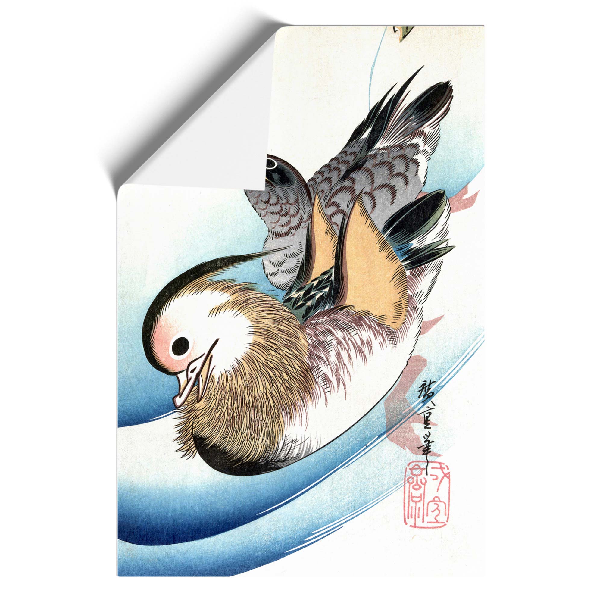 Mandarin Ducks Animal Asian Bird Utagawa Hiroshige Wall Art Print ...