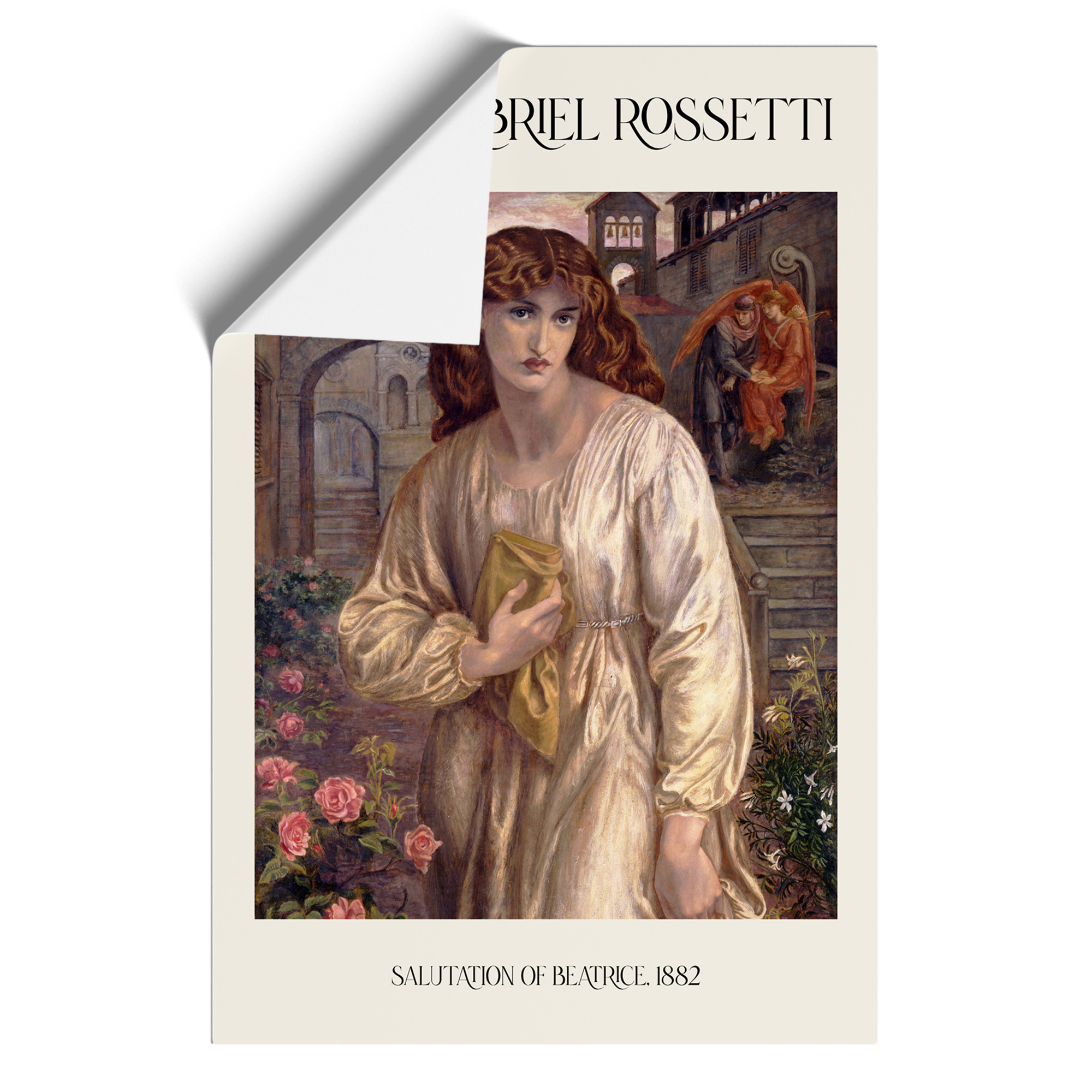 Salutation Of Beatrice By Dante Gabriel Rossetti Wall Art Print Framed ...